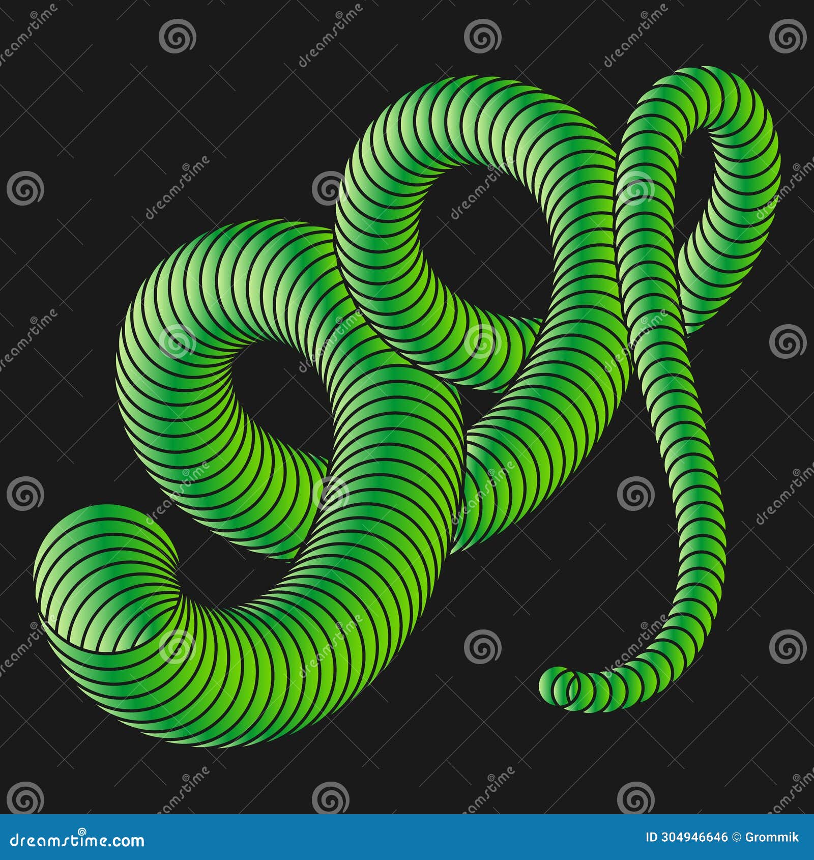The Spiral. a Design Element for Creative Ideas Stock Illustration ...