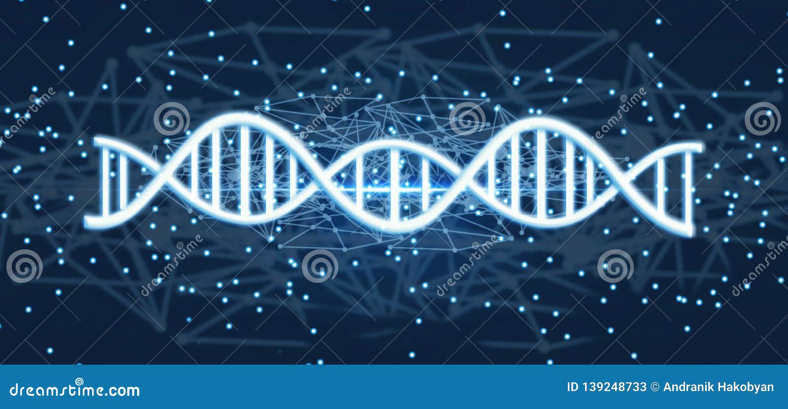 Spiral DNA Molecules. Structure of the Genetic Code Stock Image - Image ...