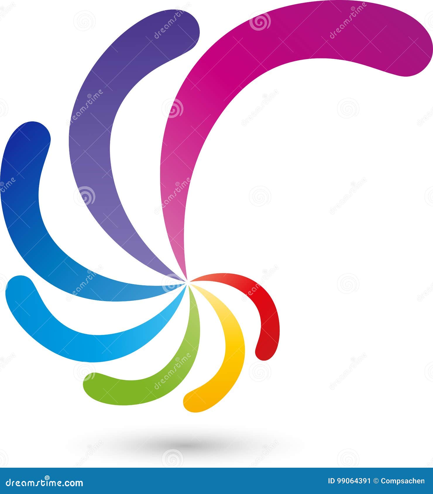 Spiral of Drops in Color, Painter and Colors Logo Stock Vector ...