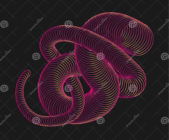 The Spiral. the Dynamic Shape of the Parallel Lines Creates the ...