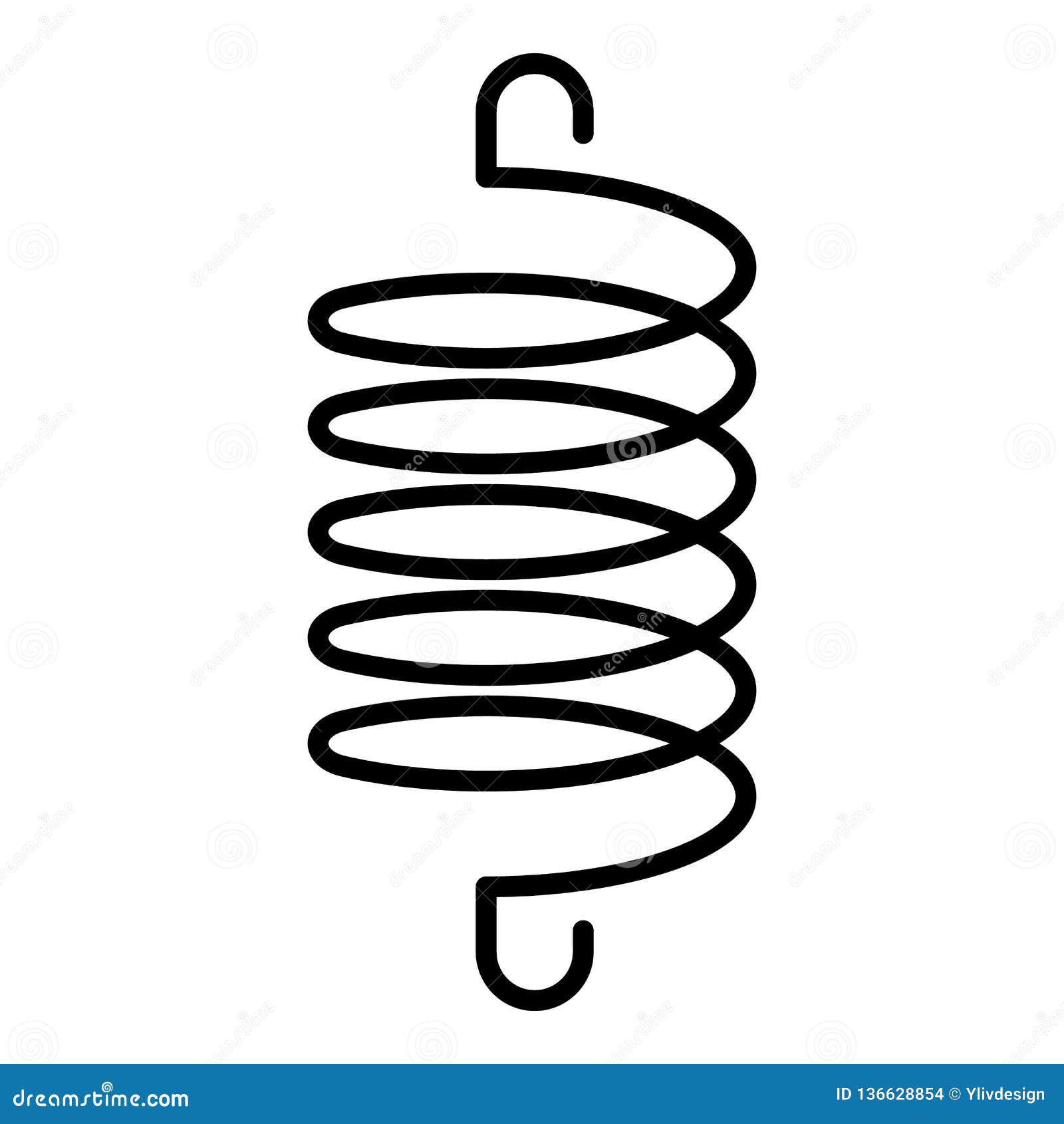 Spiral Elastic Coil Icon, Outline Style Stock Vector - Illustration of ... Spiral Elastic Coil Icon, Outline Style Stock Vector - Illustration of ...