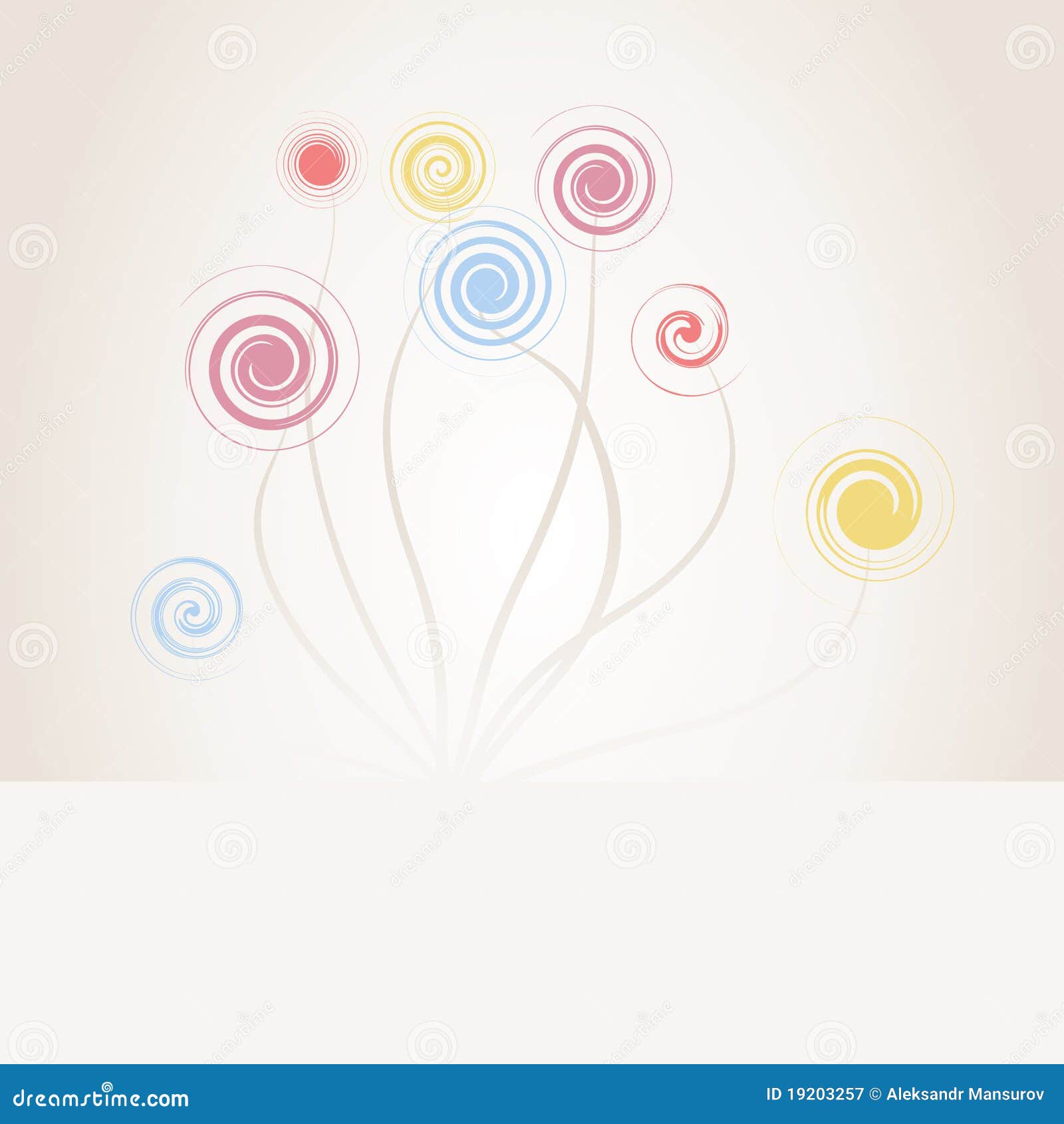 Spiral flower stock vector. Illustration of rolled, internet - 19203257