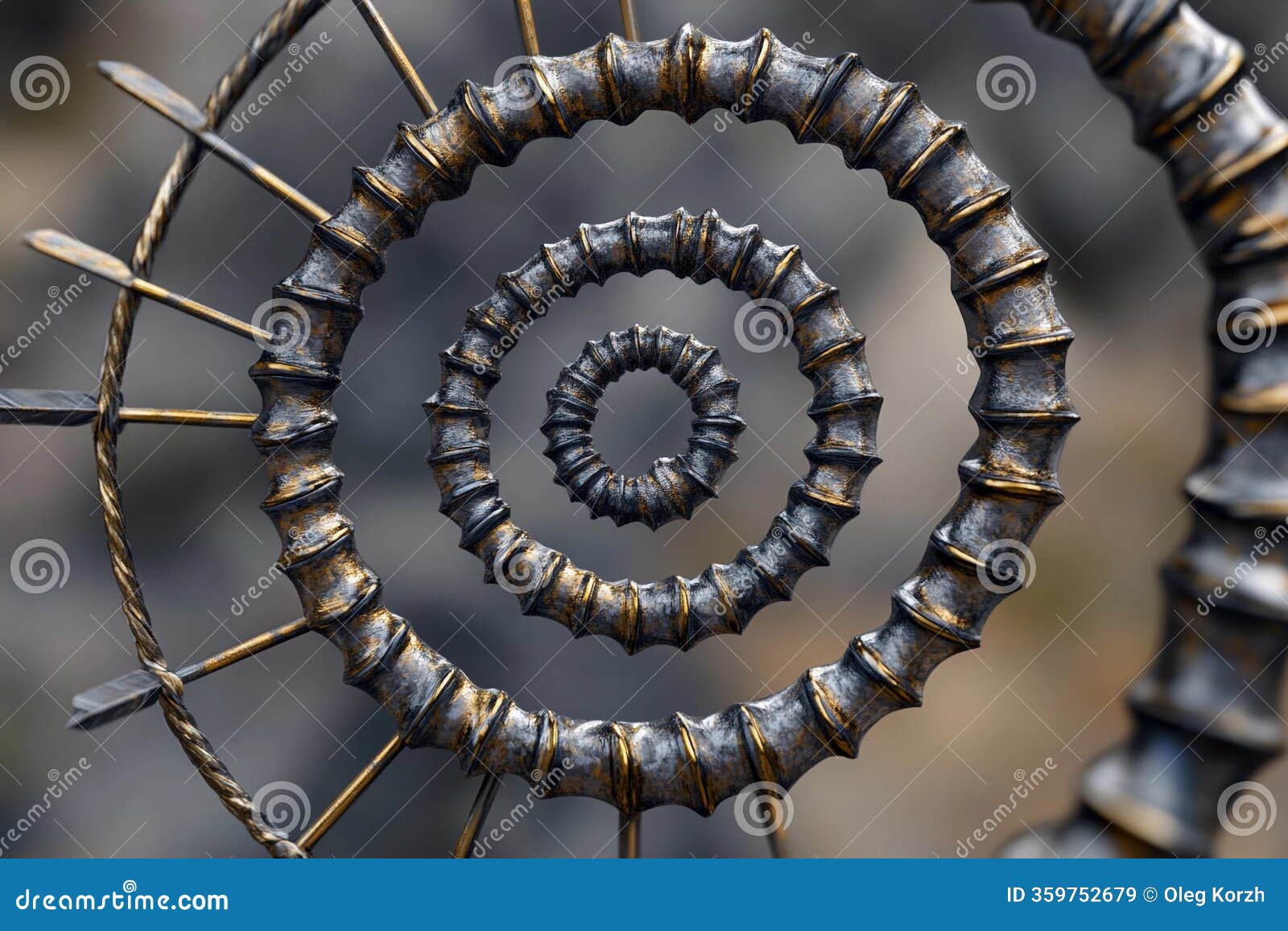 Spiral Formation of Metallic Spikes Creates an Intriguing Visual ...