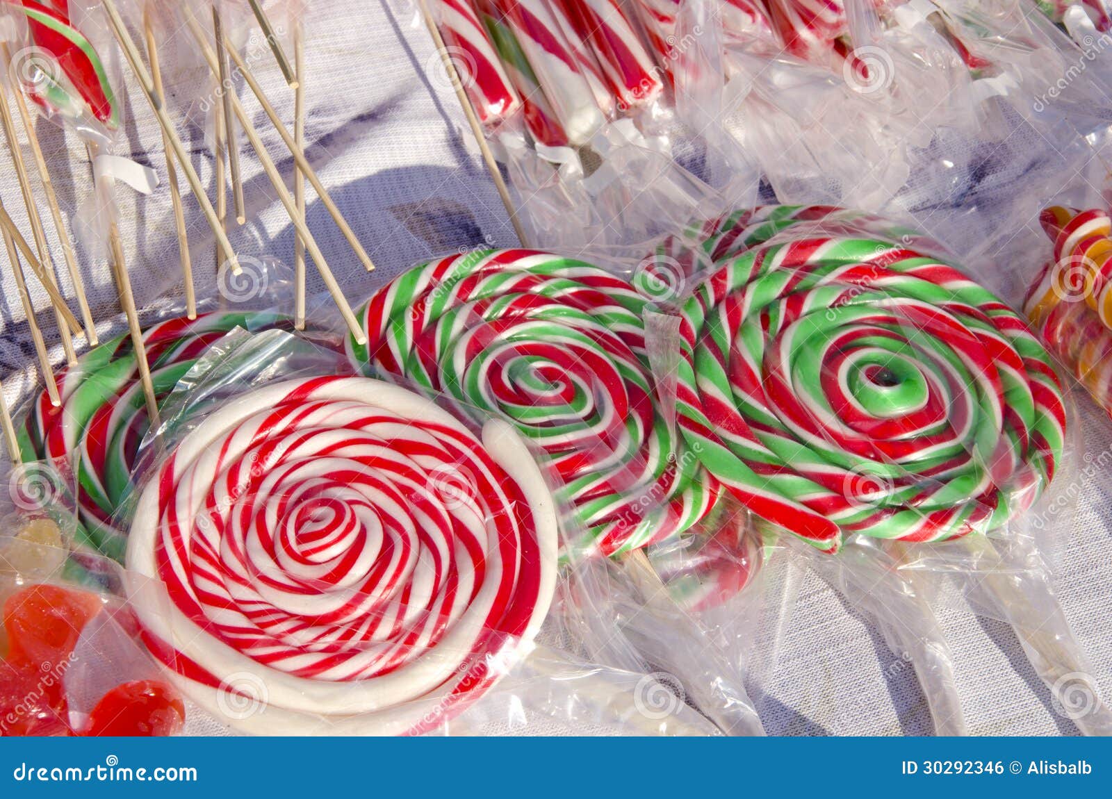 Spiral Forms Sweets in Street Market Stock Photo - Image of colorful ...