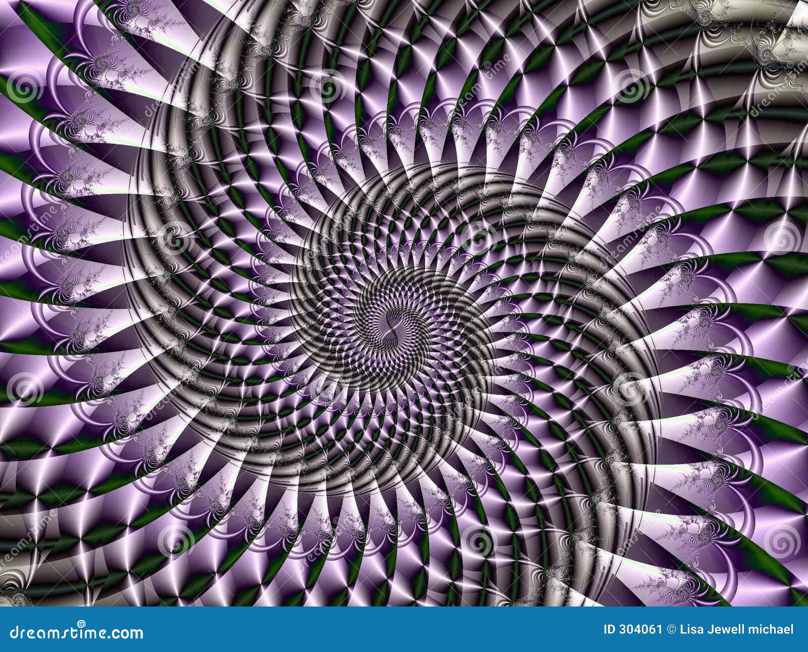 Spiral Fractal stock illustration. Illustration of background - 304061