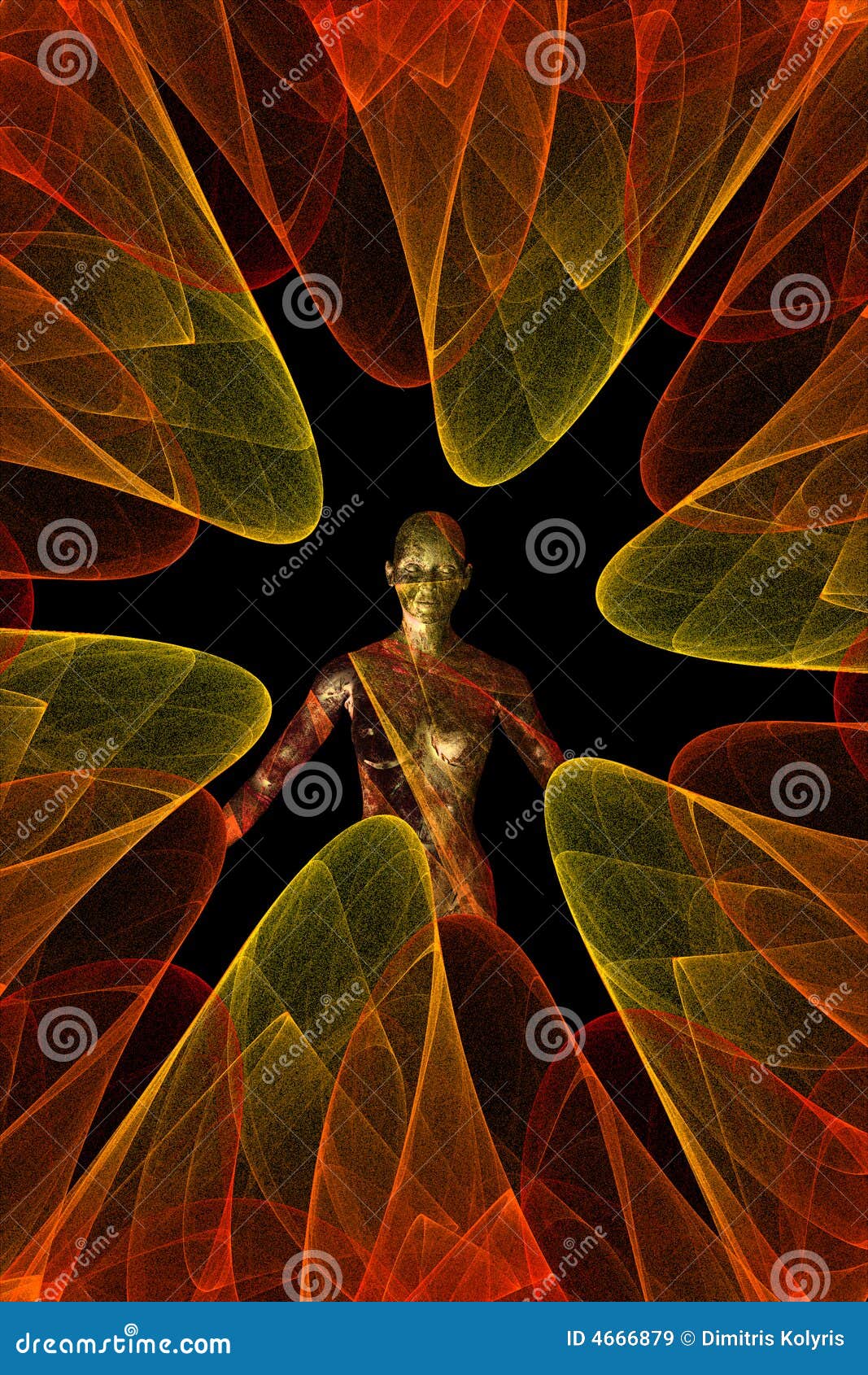 Spiral fractal figure stock illustration. Illustration of figure - 4666879