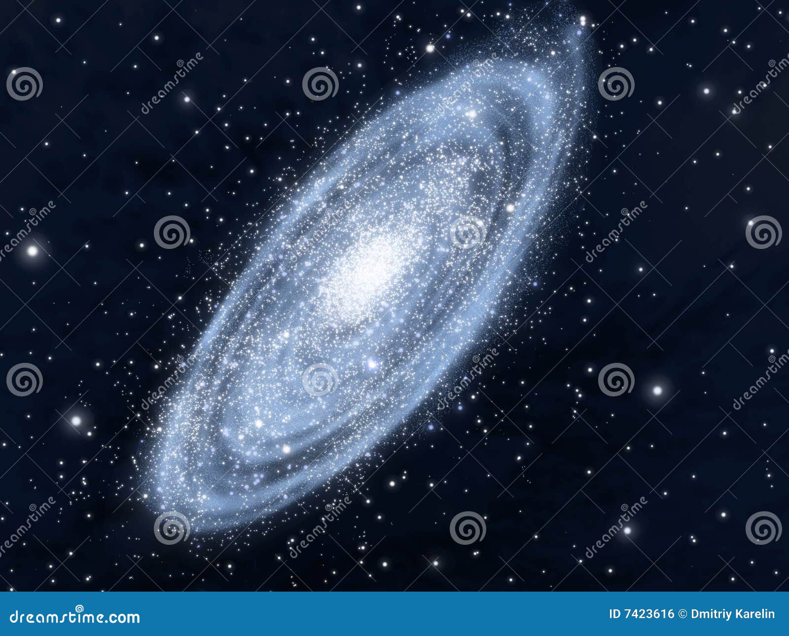 Spiral galaxy stock photo. Image of lightyear, astrophysics - 7423616