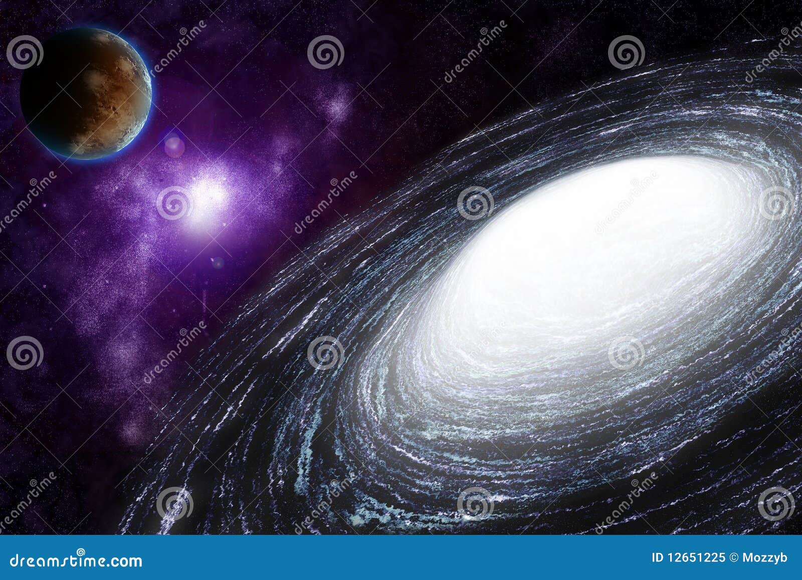 Space Abstract Tunnel With Floating Astronaut At Corridor To The Star ...