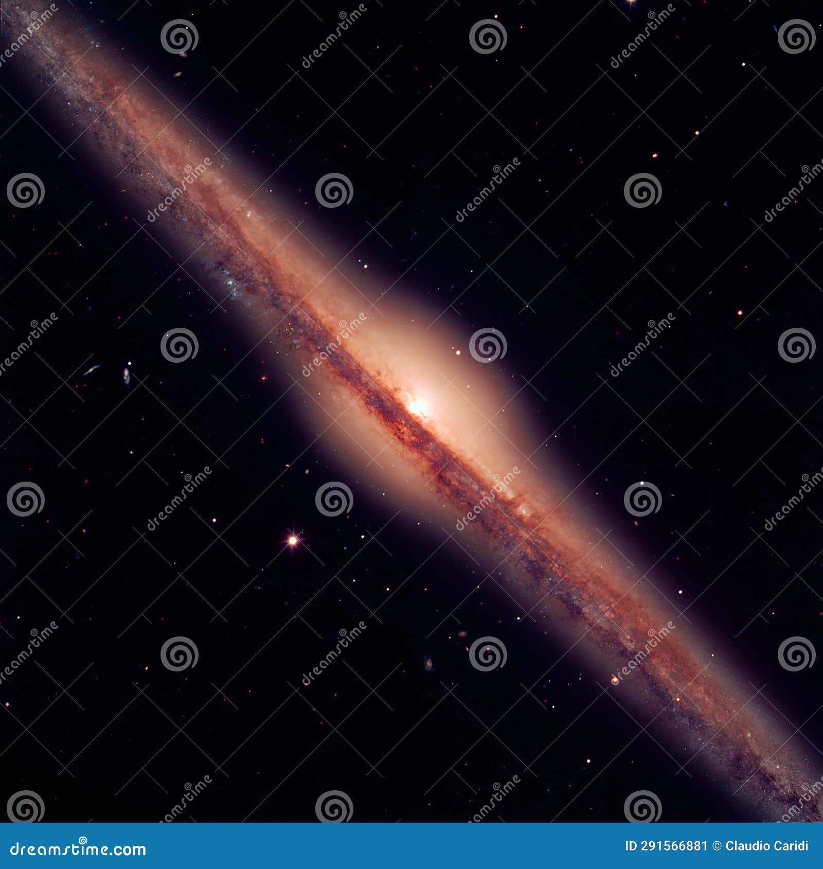 Spiral Galaxy on Edge NGC 4565, Also Known As the Needle Galaxy Stock ...