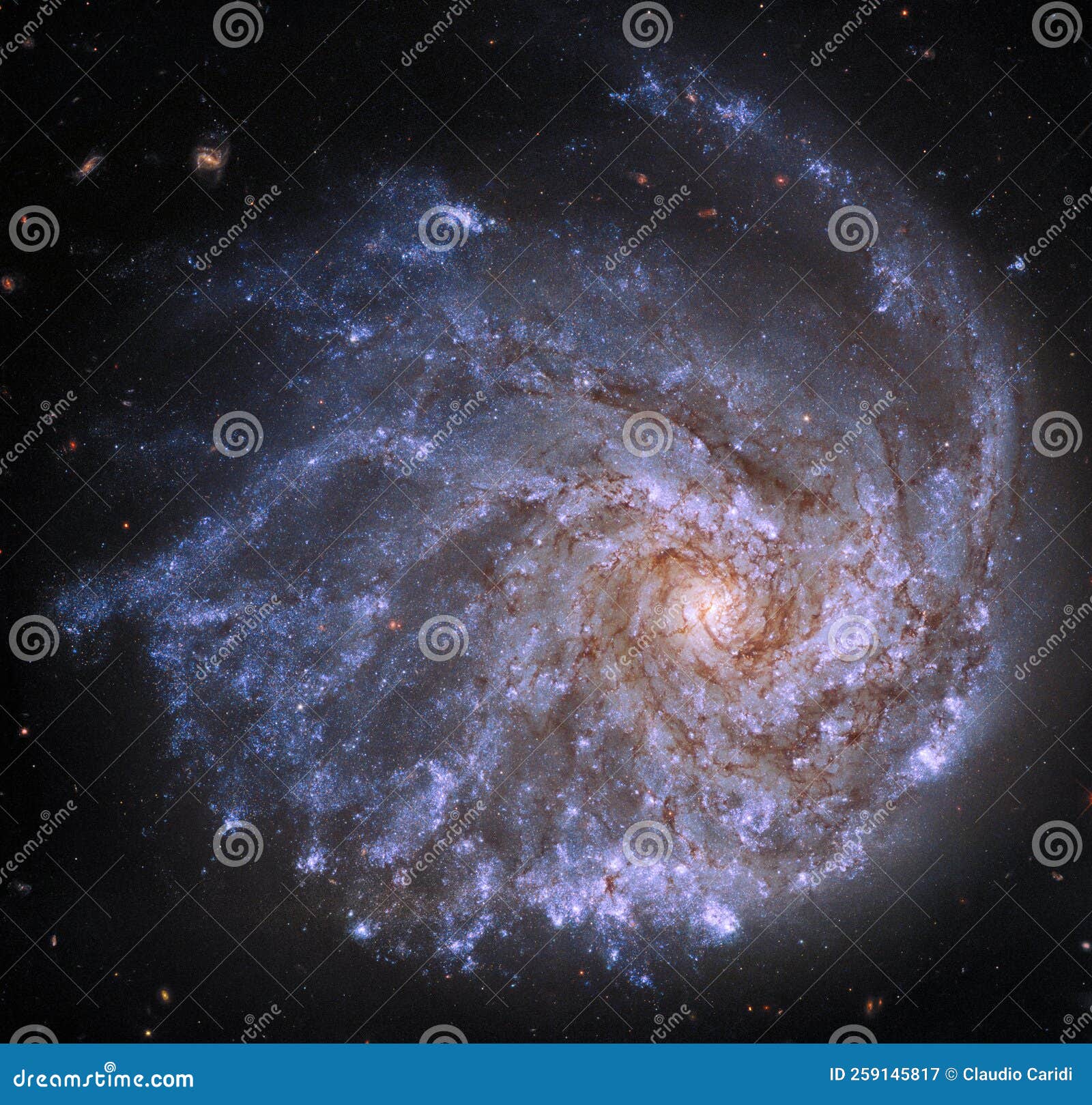 Spiral Galaxy NGC 2276 Constellation Cepheus Stock Image - Image of ...