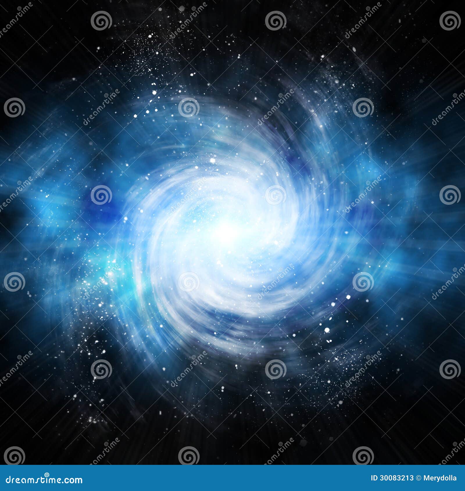 Spiral galaxy in space stock illustration. Illustration of dust - 30083213