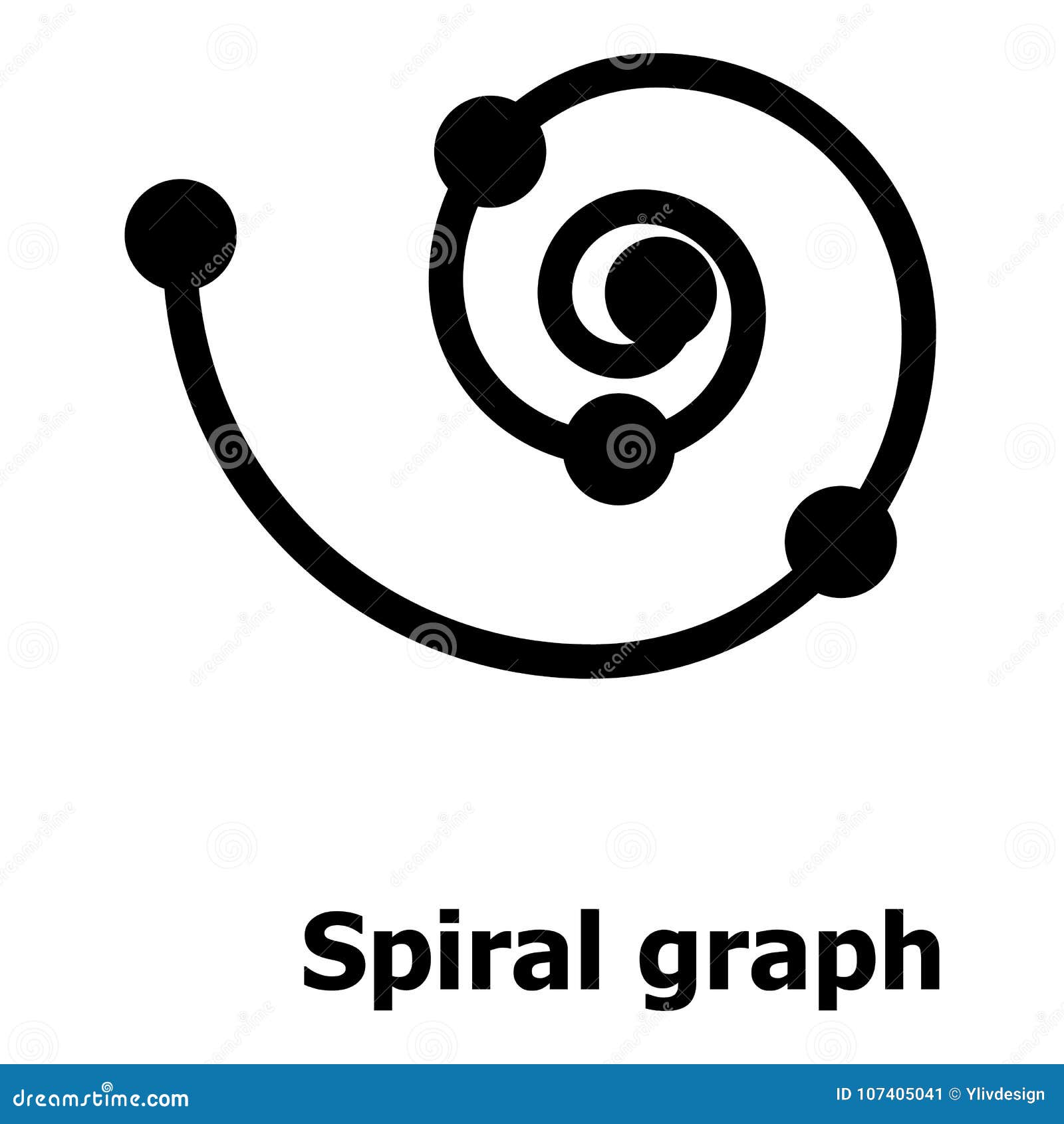 Spiral Graph Icon, Simple Style. Stock Vector - Illustration of result ...