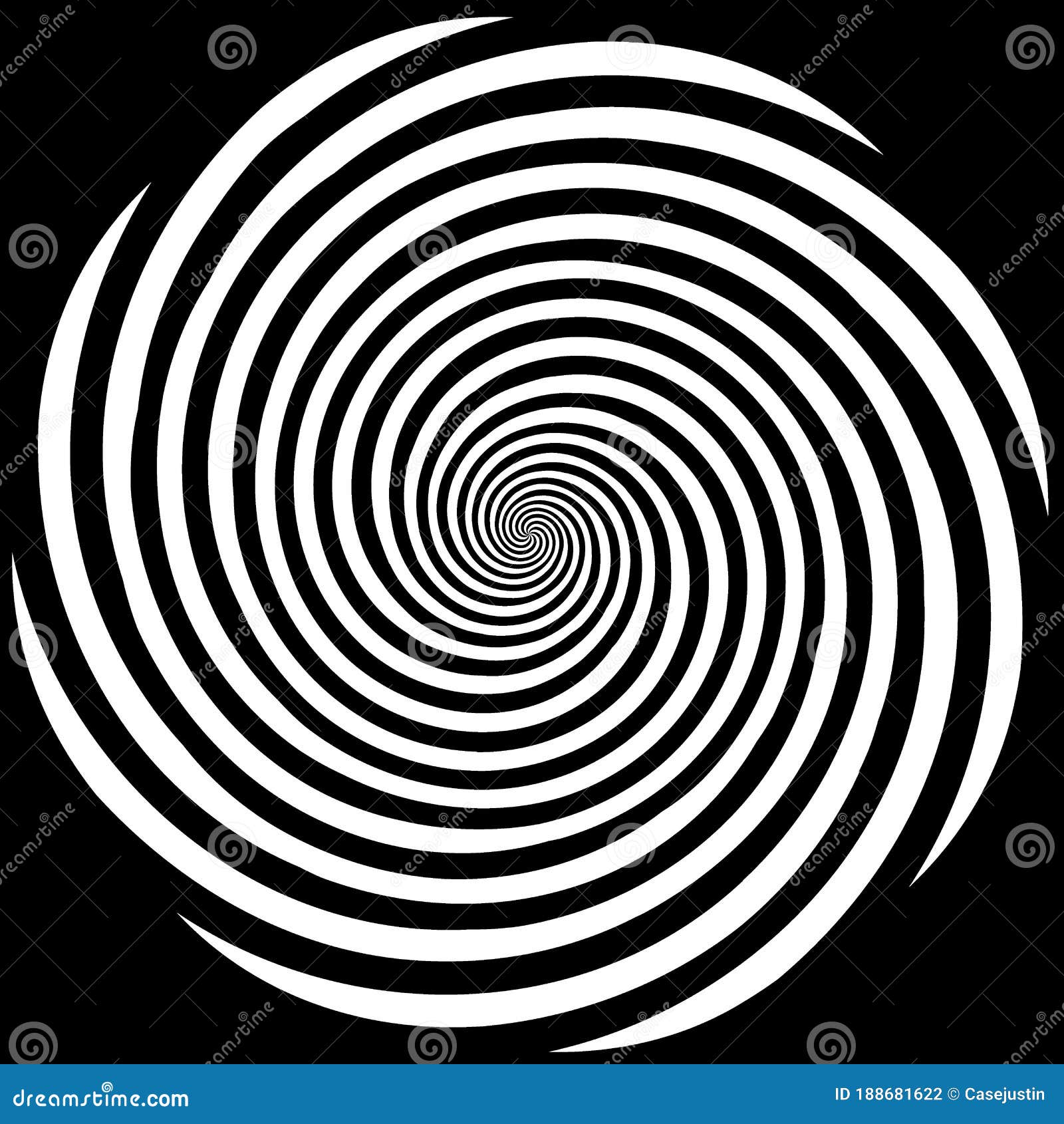 Spiral Hypnosis Design Pattern, Stress Stock Vector - Illustration of ...