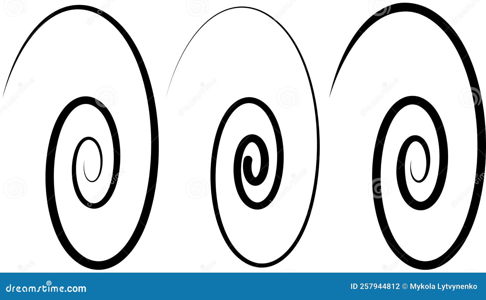 Spiral Icon Vector Fractal, Pattern Ancient Strange Surreal Swirl ...