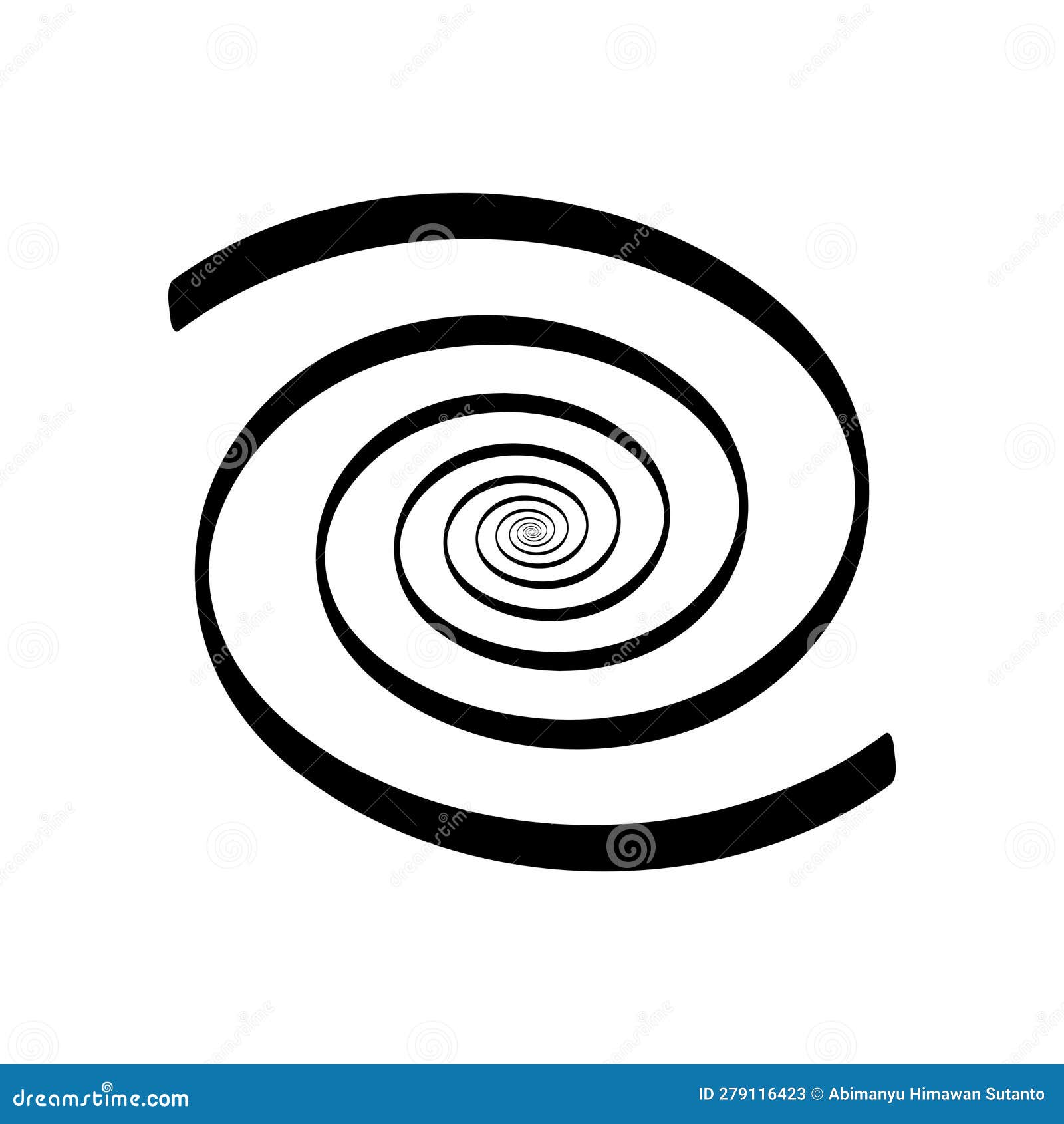 Spiral icon vector stock vector. Illustration of symbol - 279116423