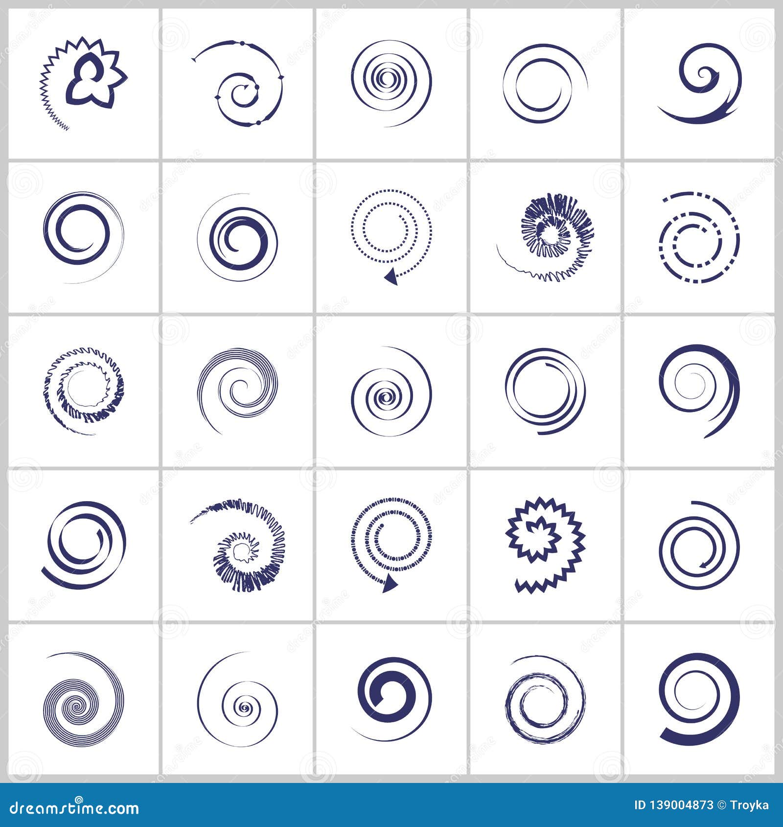 Dna Spiral Icons. Helix Human Technology Research Molecule And ...
