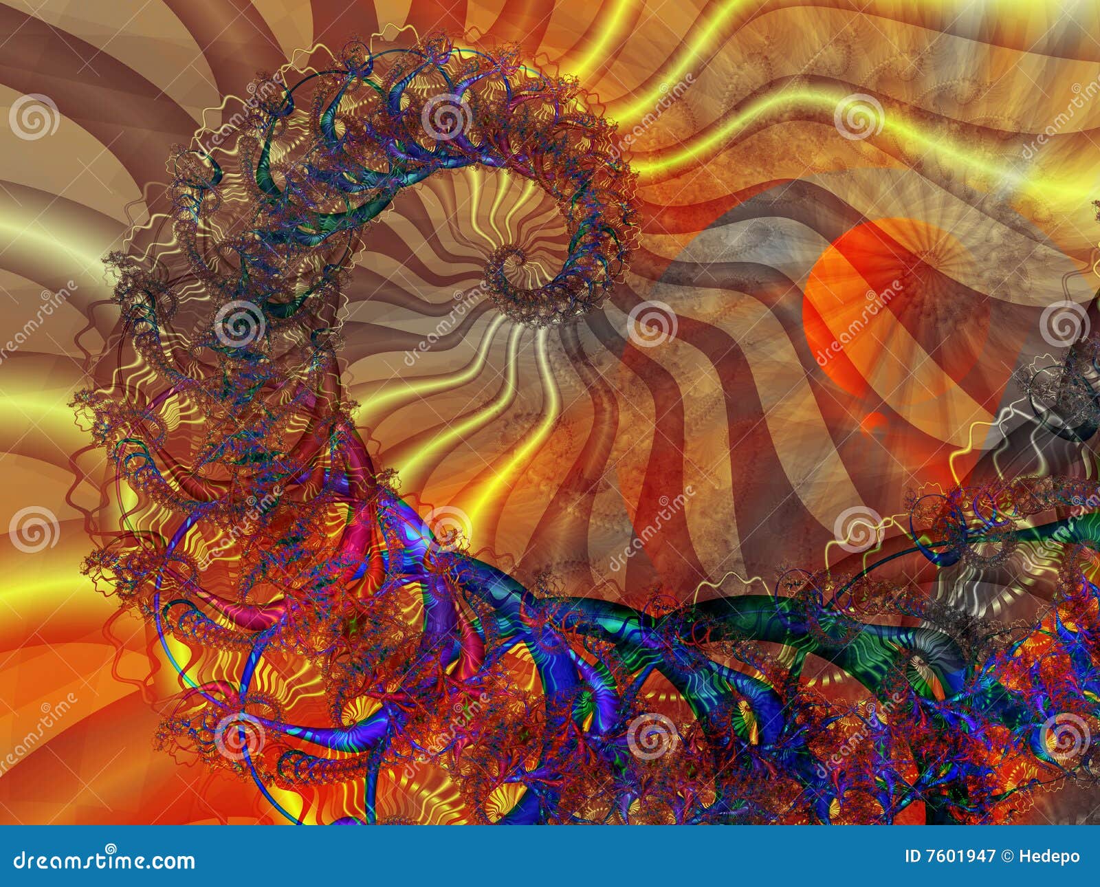 Spiral with Integrated Background Design Stock Illustration ...