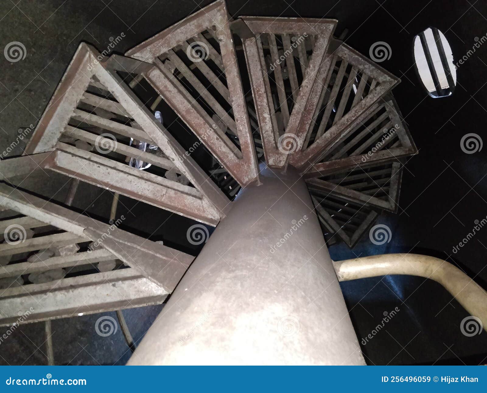 Spiral Ladder of Cargo Hatch Stock Image - Image of vehicle, ladder ...