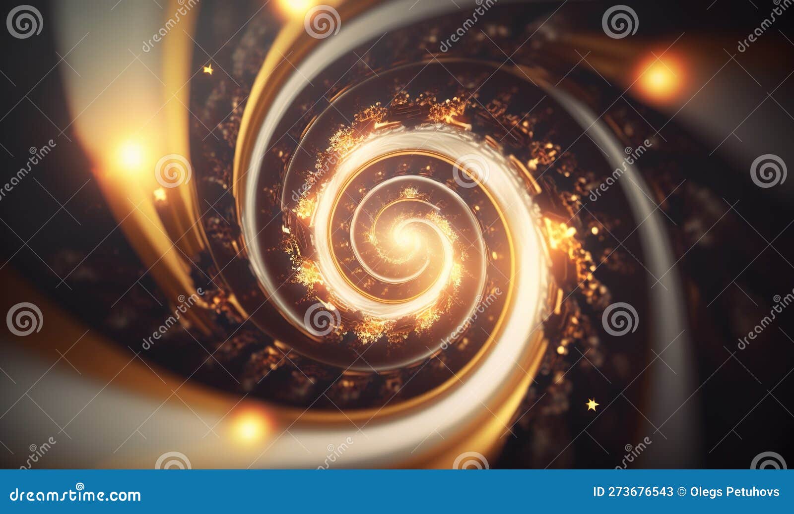 A Spiral of Light is Shown in this Artistic Image of a Spiral Stock ...