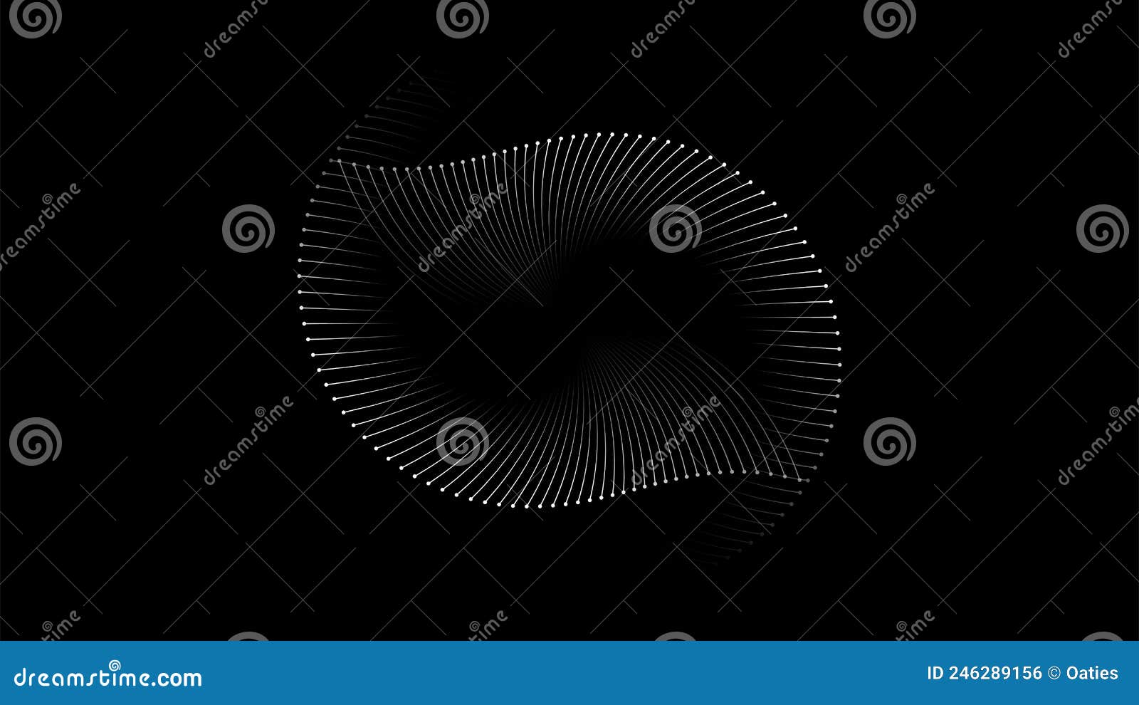 Spiral Line Sound Wave Rhythm Background Stock Vector - Illustration of ...