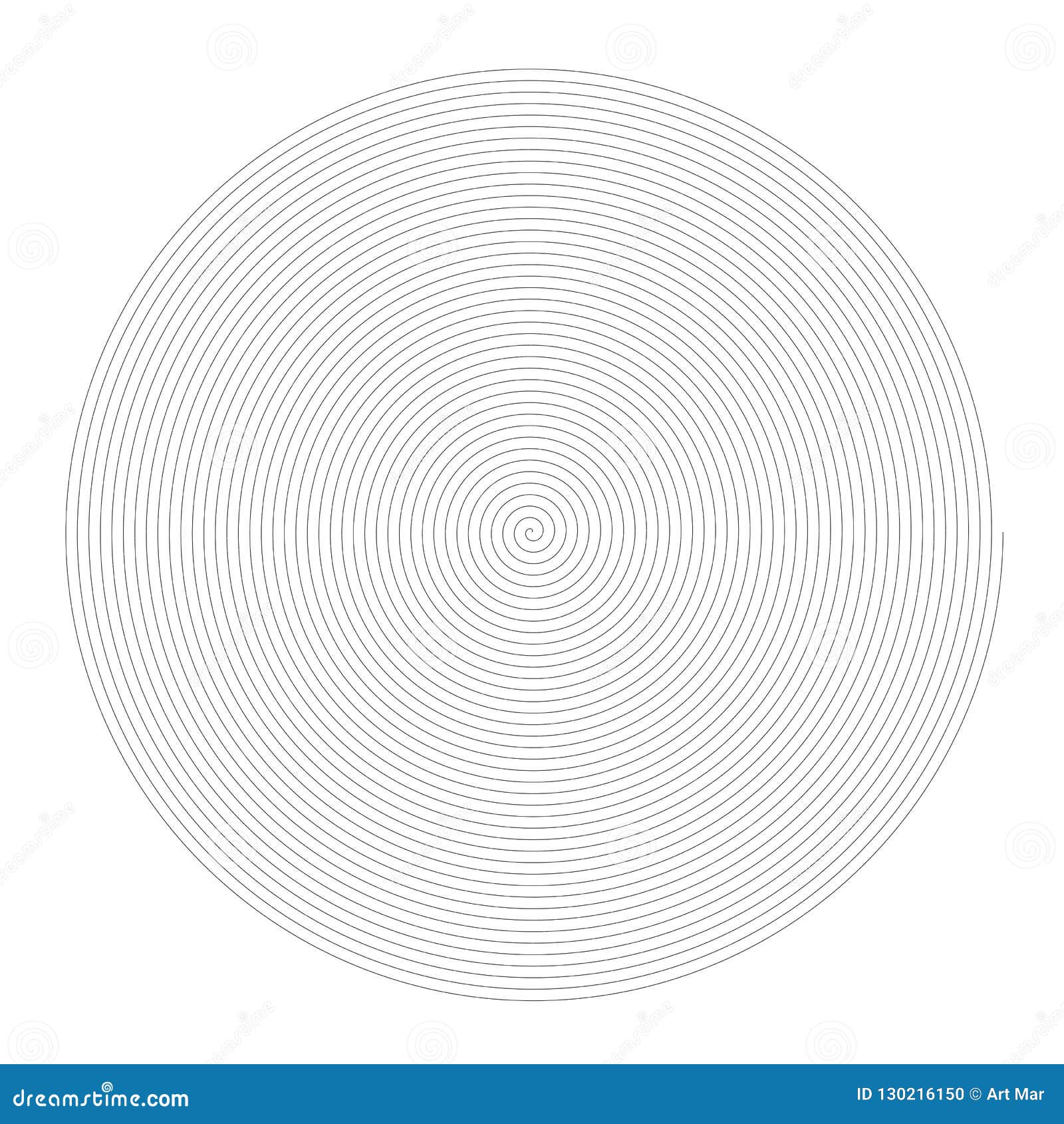 Spiral line stock illustration. Illustration of geometric - 130216150