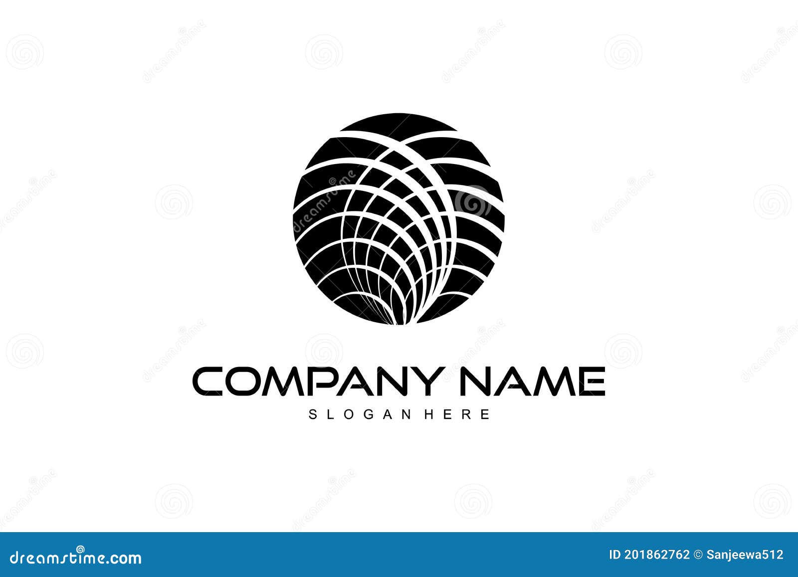 Spiral Logo Design in Black Color Vector Stock Vector - Illustration of ...