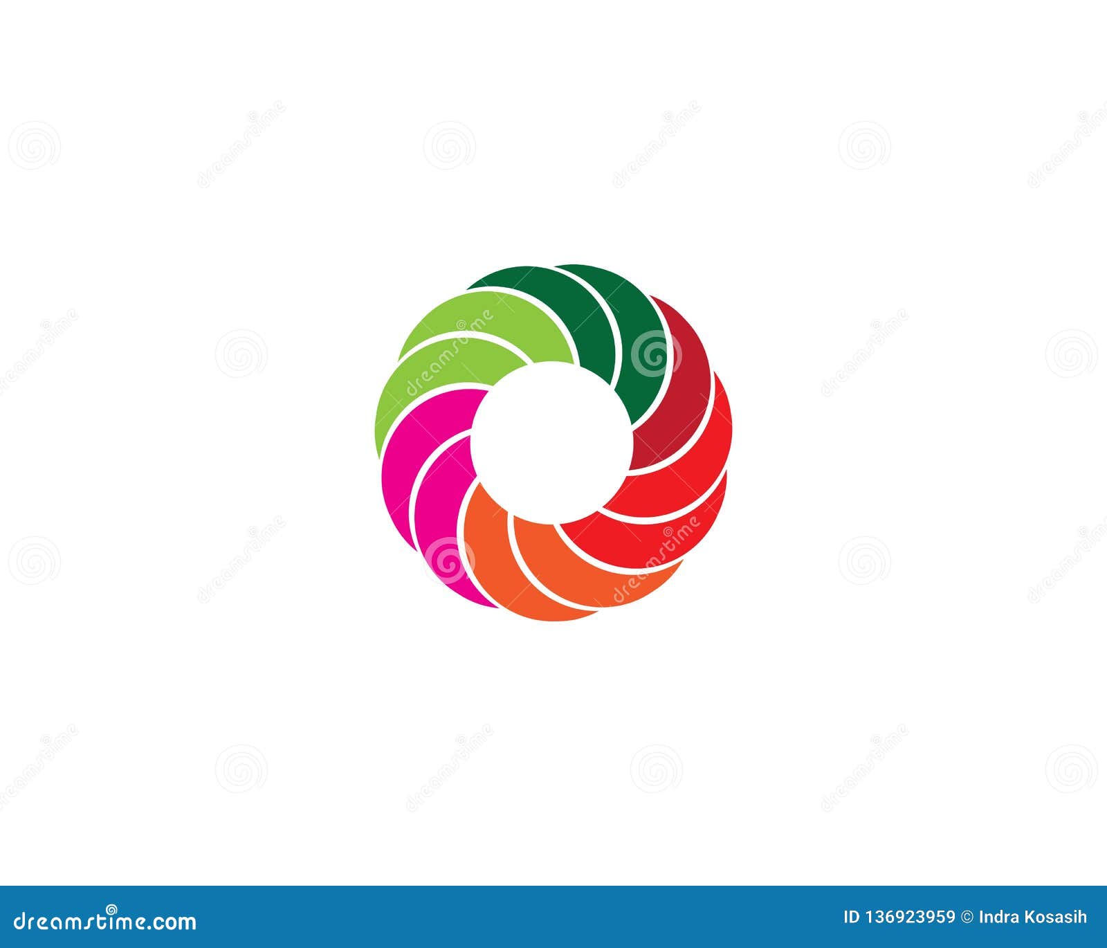 Spiral logo template stock vector. Illustration of emblem - 136923959