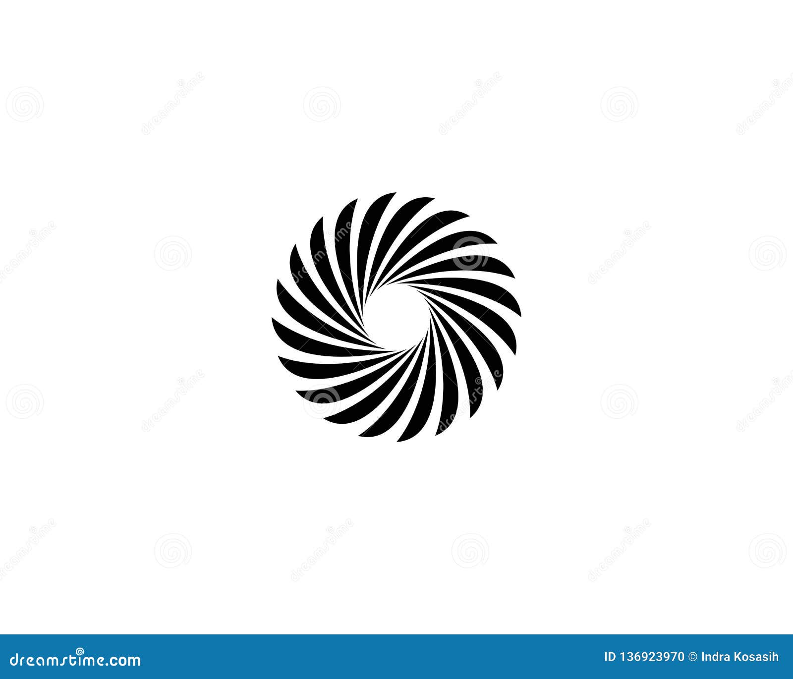Spiral logo template stock vector. Illustration of beautiful - 136923970