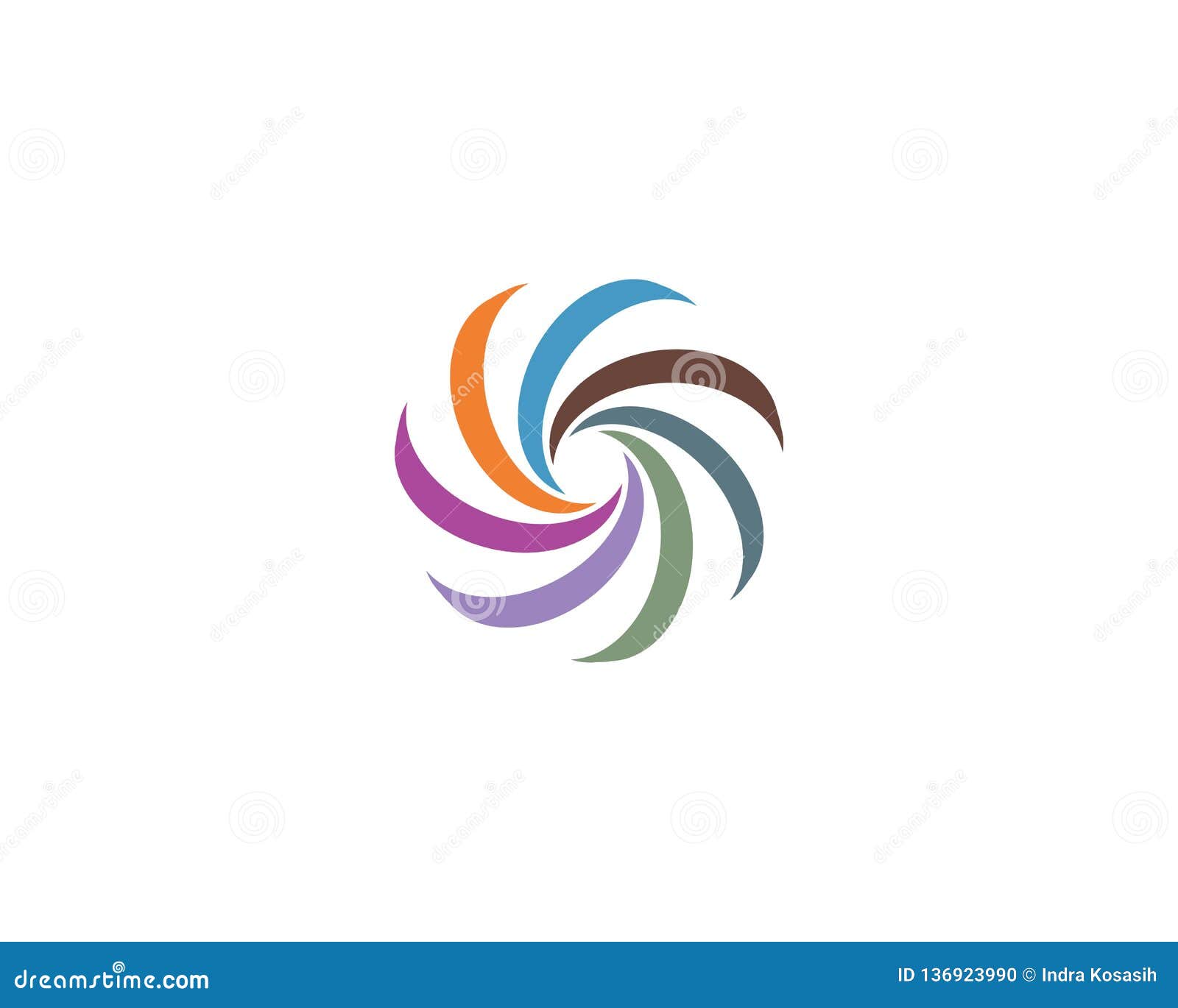 Spiral logo template stock vector. Illustration of design - 136923990