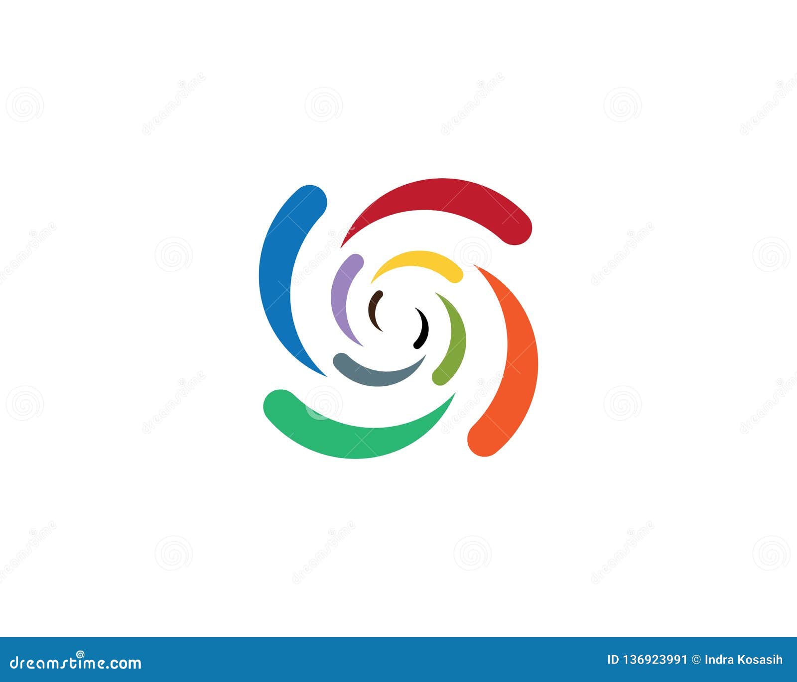 Spiral logo template stock vector. Illustration of element - 136923991
