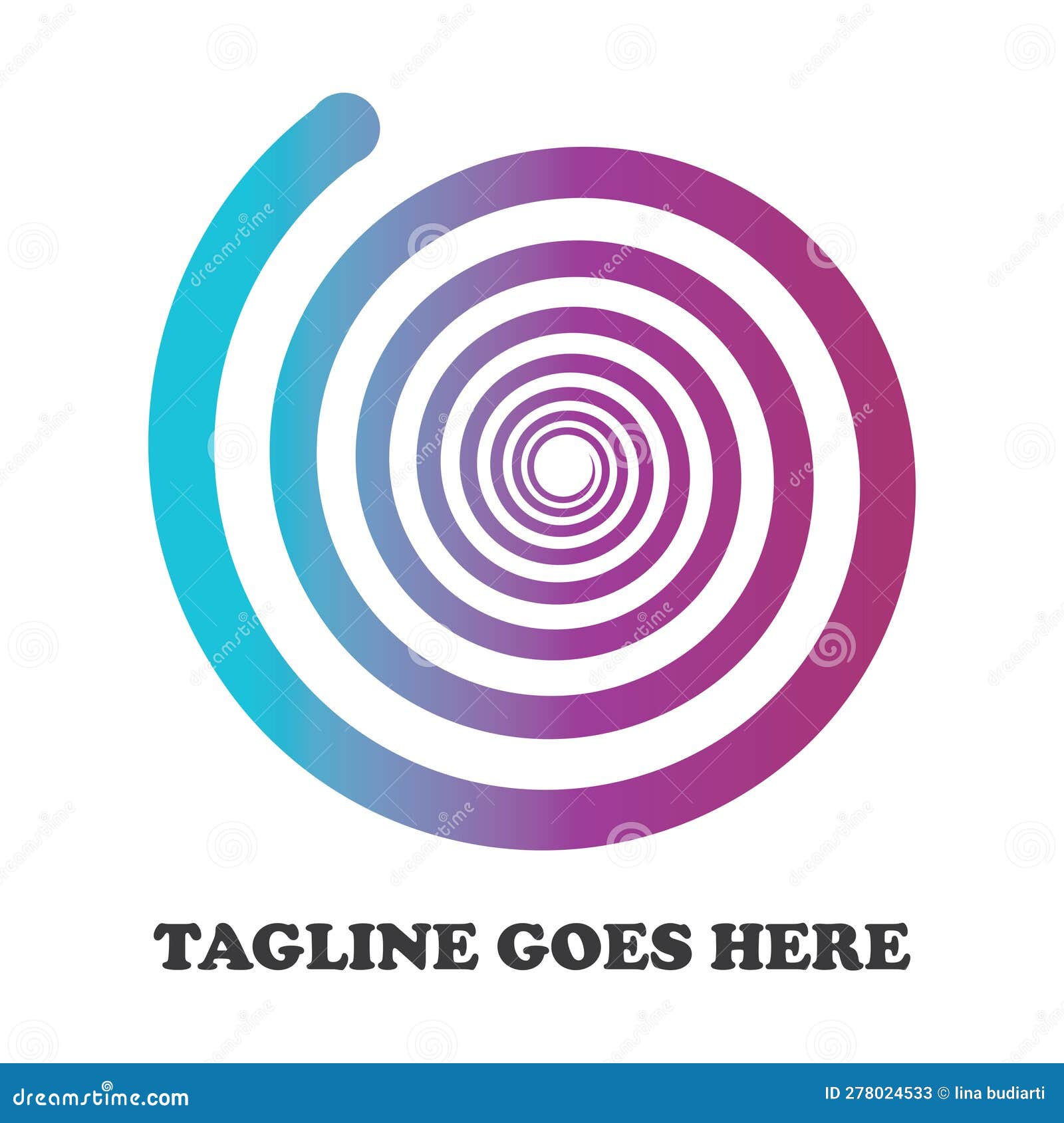 Spiral logo stock vector. Illustration of circular, concept - 278024533
