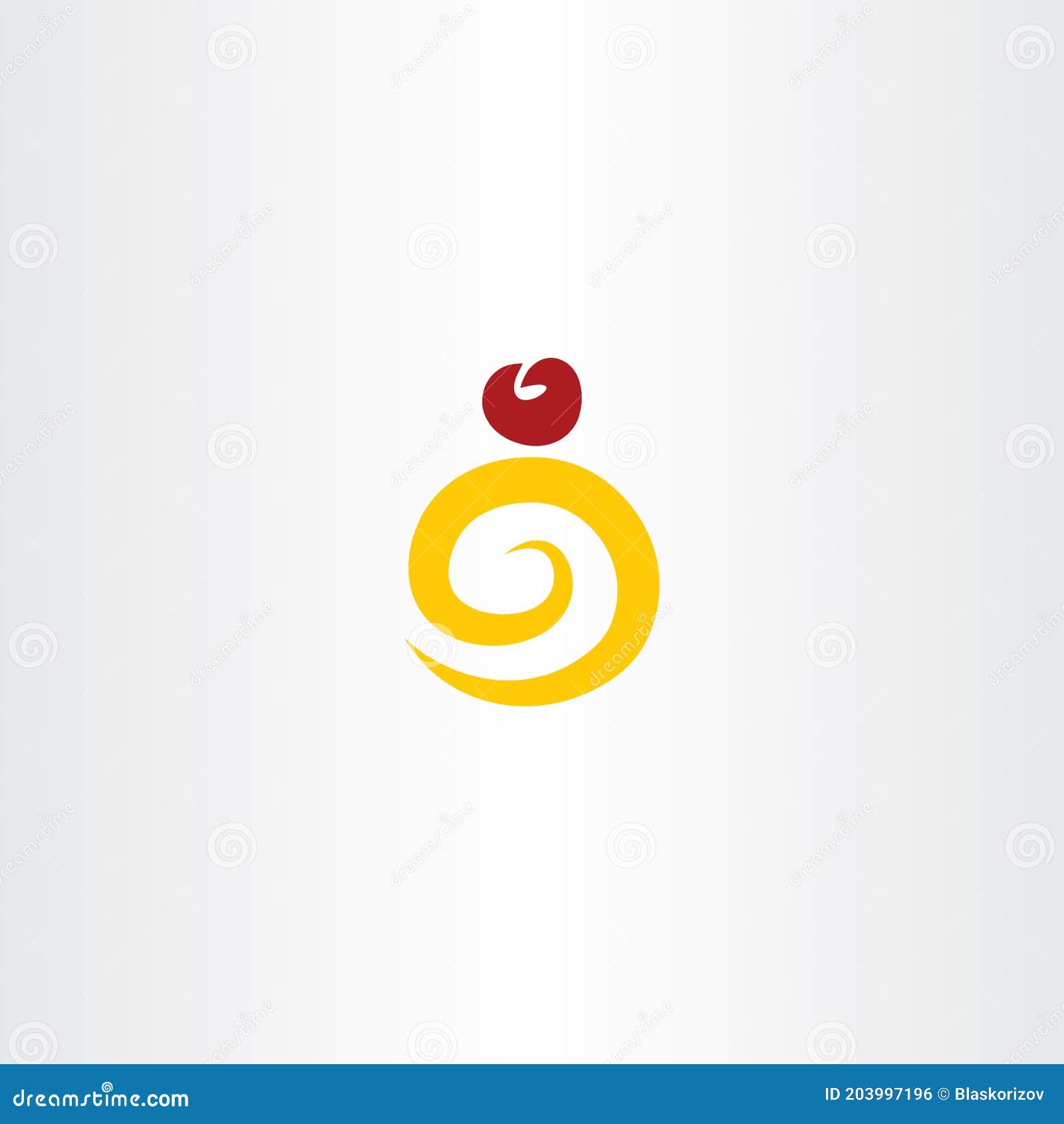 Spiral Man Icon Vector Logo Abstract Symbol Stock Vector - Illustration ...