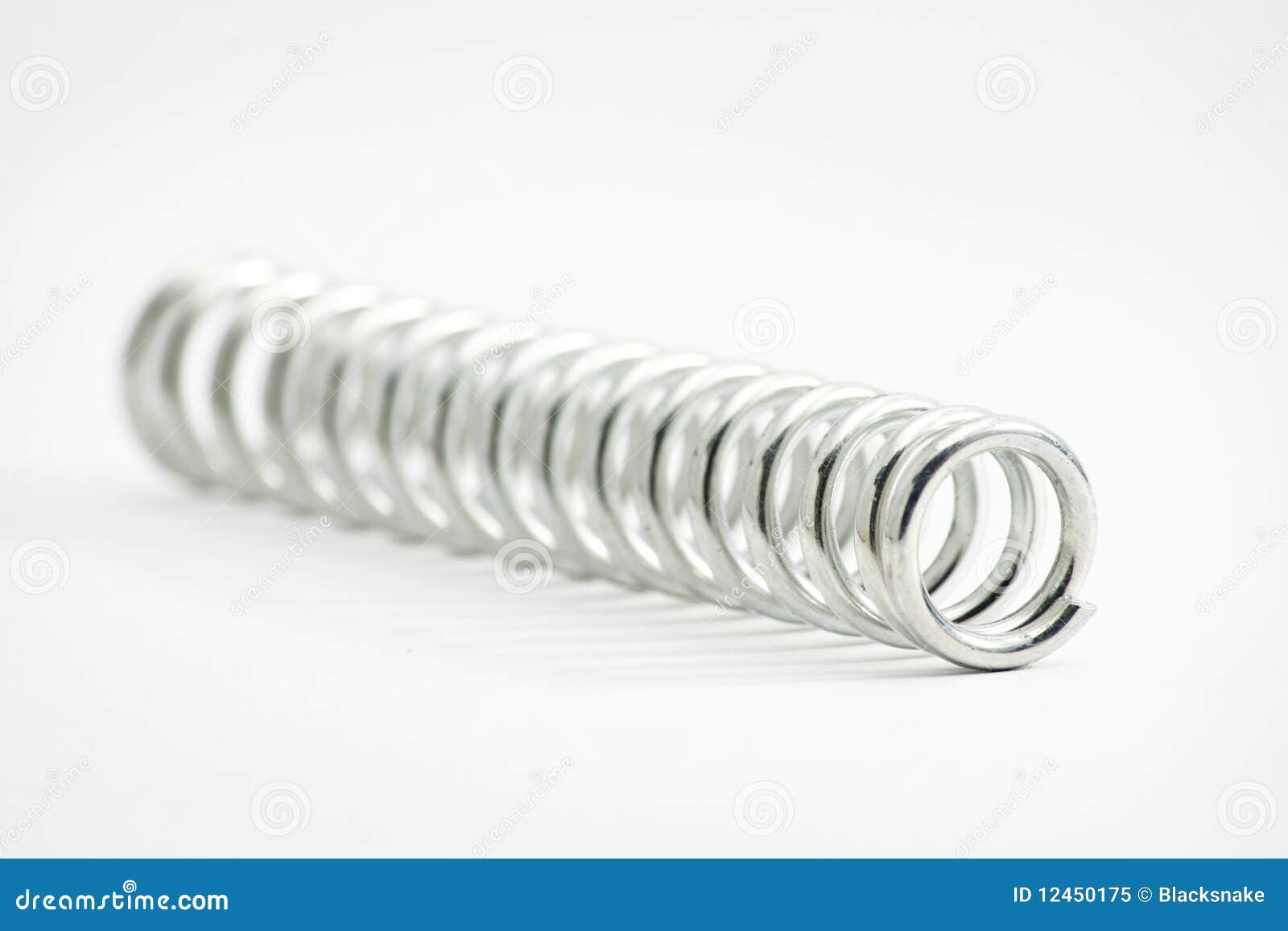 Spiral Metal Elastic Spring Stock Image - Image of roll, pressure: 12450175