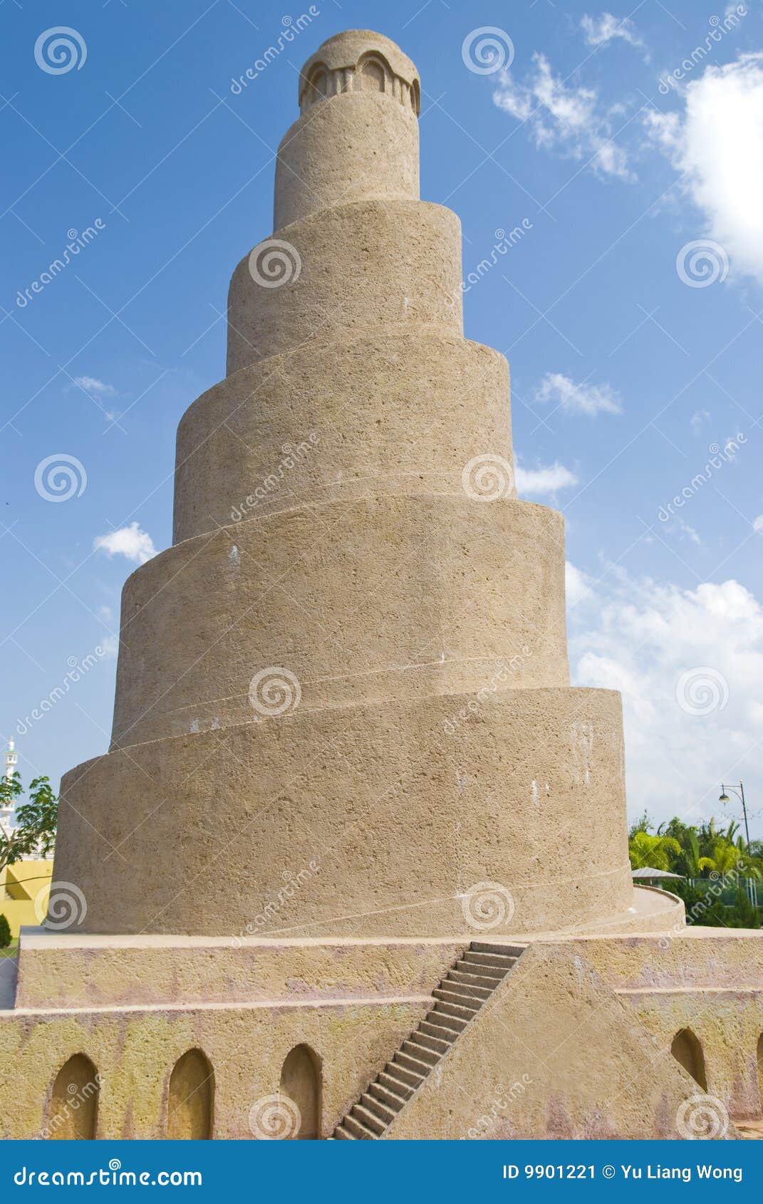Spiral minaret stock image. Image of architecture, mosque - 9901221
