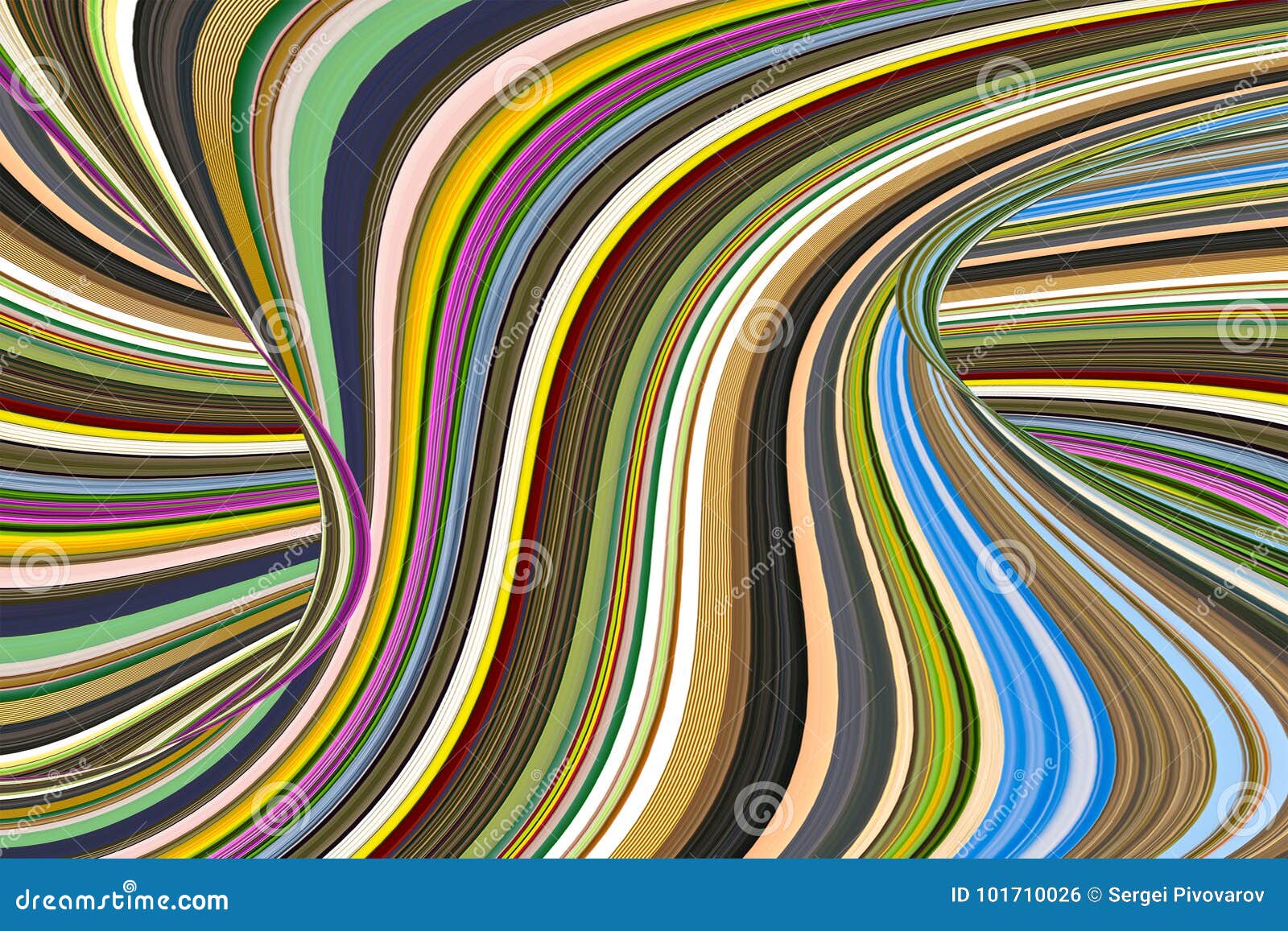 Spiral Multicolor with Wave Turn on Top Abstract Stock Photo - Image of ...