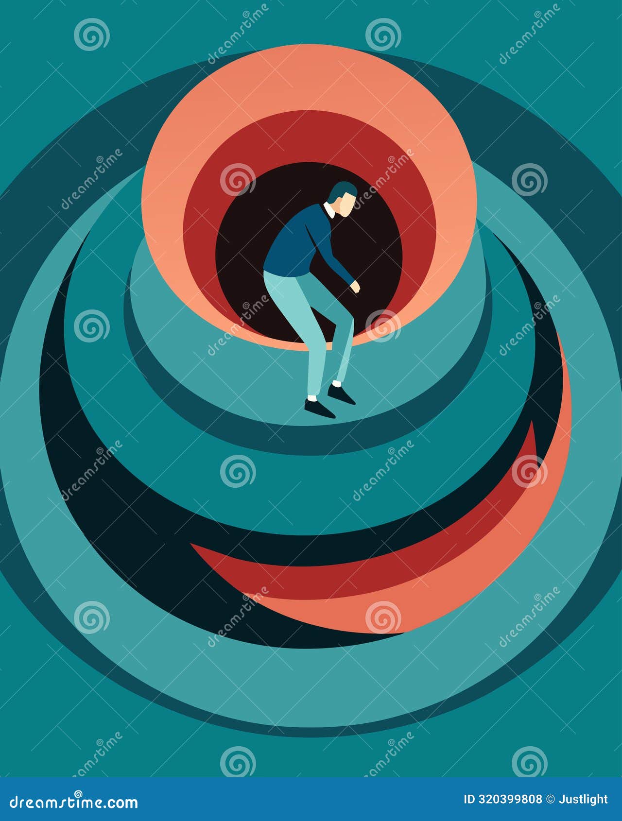 The Spiral of Negativity Seemed Neverending Dragging the Person Deeper ...