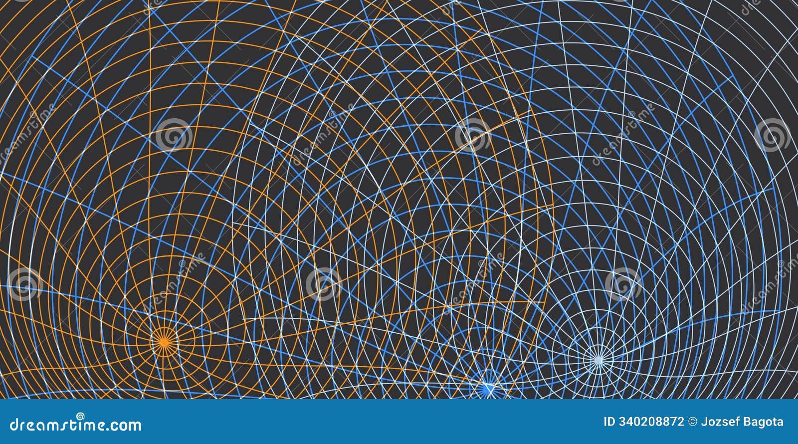 Spiral Network Grid: Convergence Of Lines And Light. A Complex ...