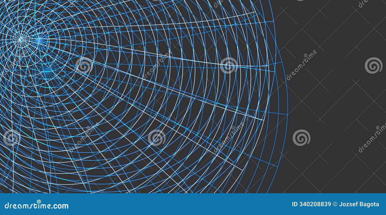 Spiral Network Grid: Convergence Of Lines And Light. A Complex ...