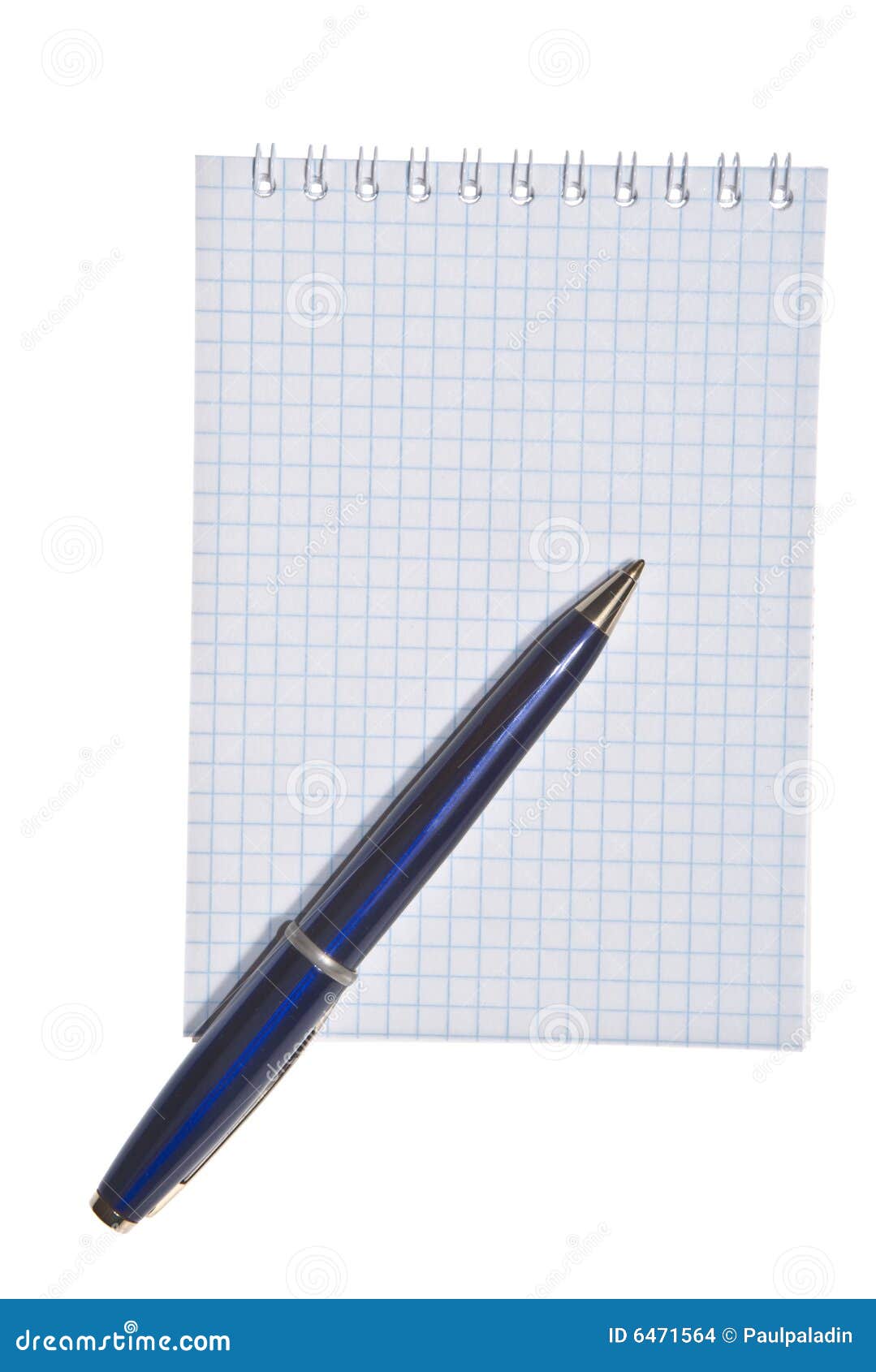 Spiral note pad with pen stock photo. Image of note, white - 6471564