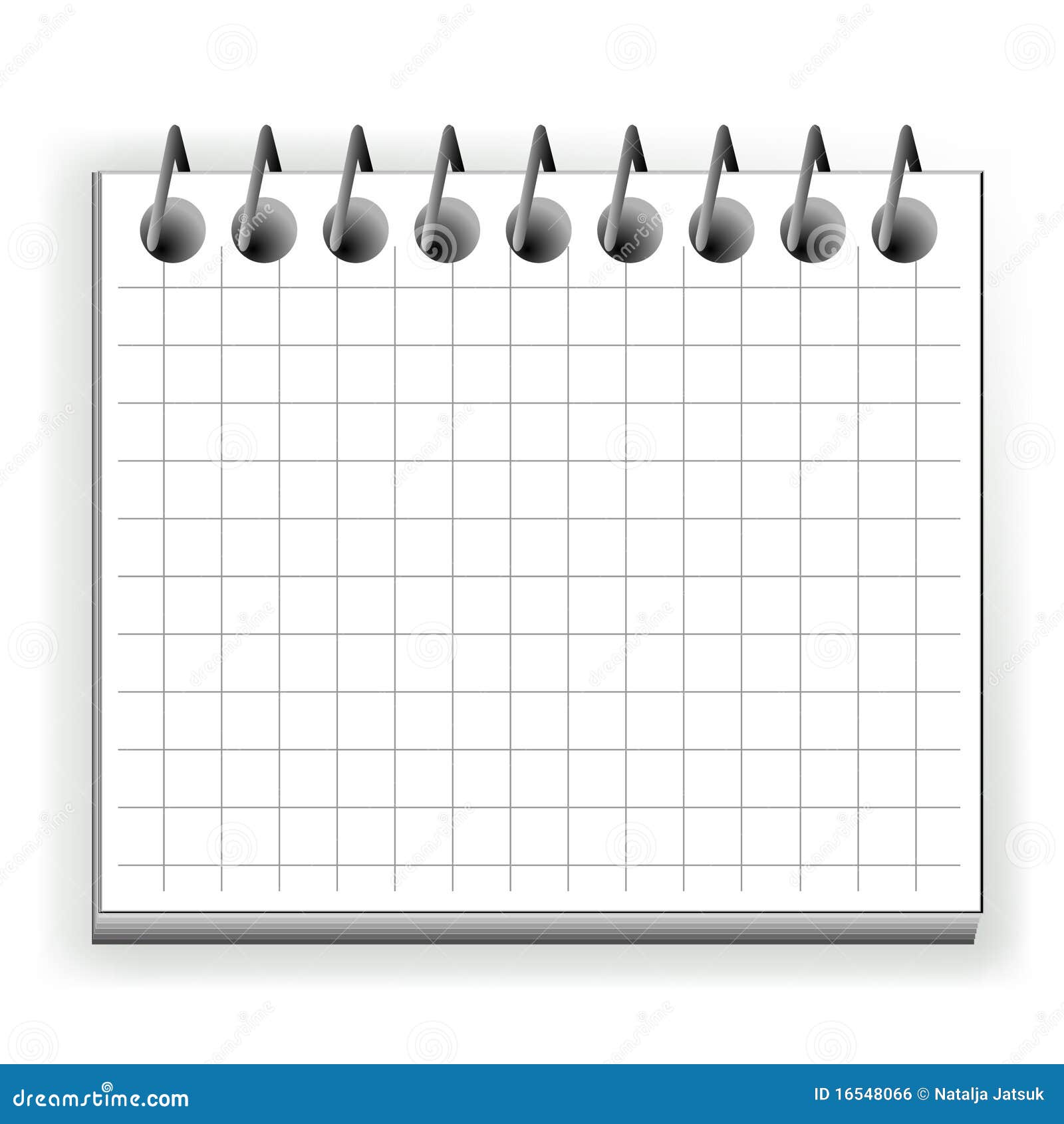 Spiral Notebook stock vector. Illustration of binder - 16548066