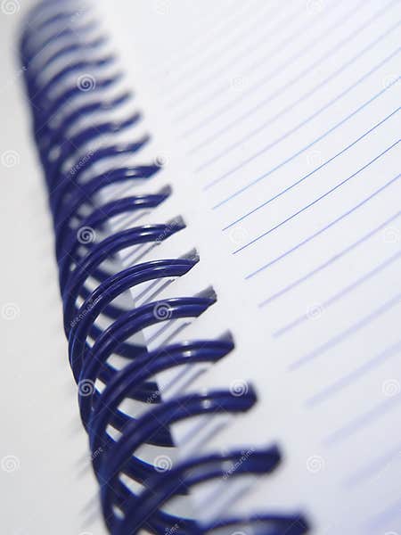 Spiral notebook stock image. Image of lined, ruled, detail - 206541