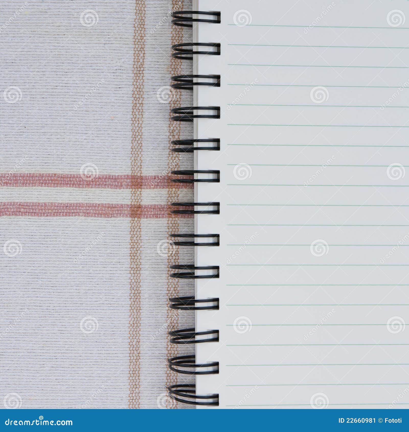 A spiral notebook. stock image. Image of planner, paper - 22660981