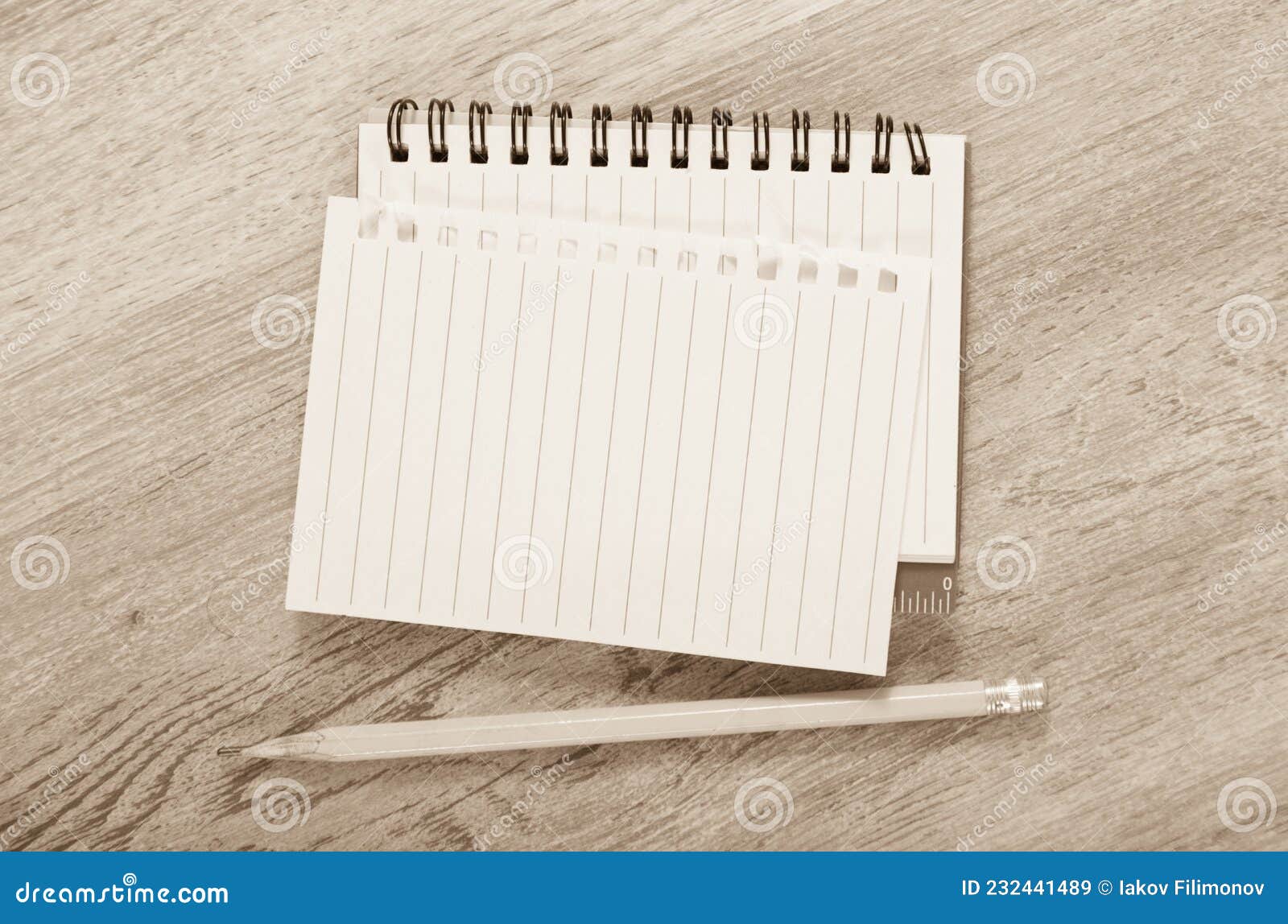 Empty notebook page stock image. Image of stationery - 232441489