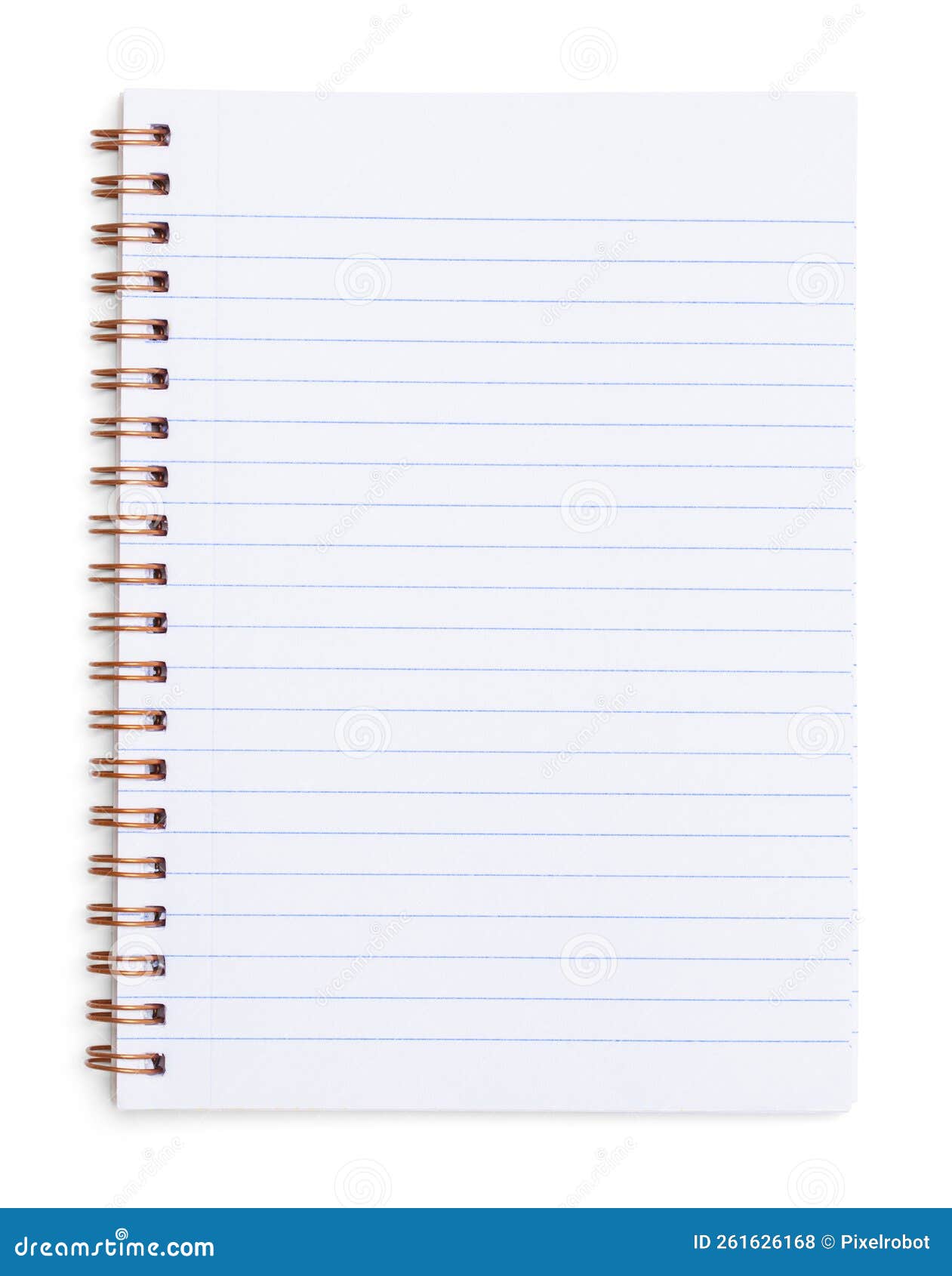 Spiral Notebook stock photo. Image of paper, note, empty - 261626168