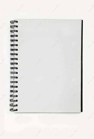 Spiral Notebook Paper without Line Stock Image - Image of background ...