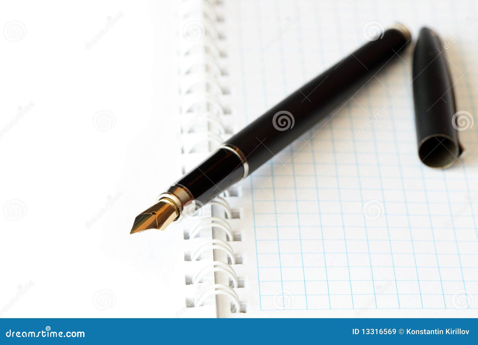 Spiral Notebook and Pen stock image. Image of spiral - 13316569