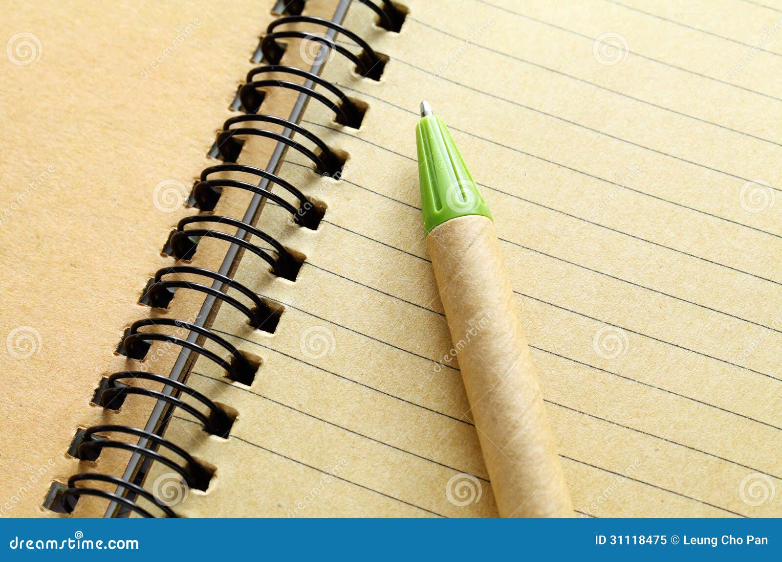 Spiral notebook with pen stock image. Image of notebook - 31118475
