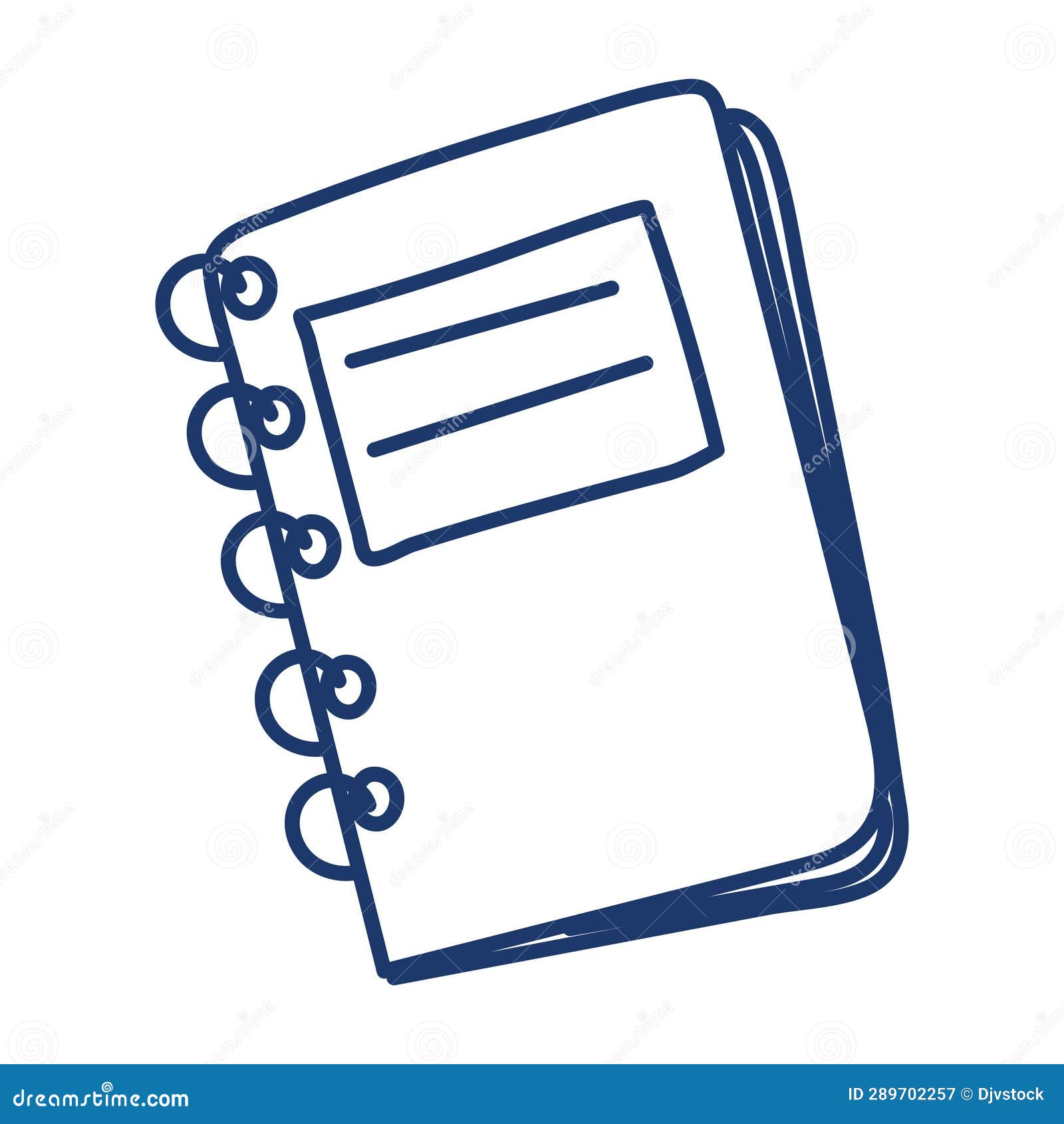 Spiral Notebook School Doodle Icon Stock Vector - Illustration of ...