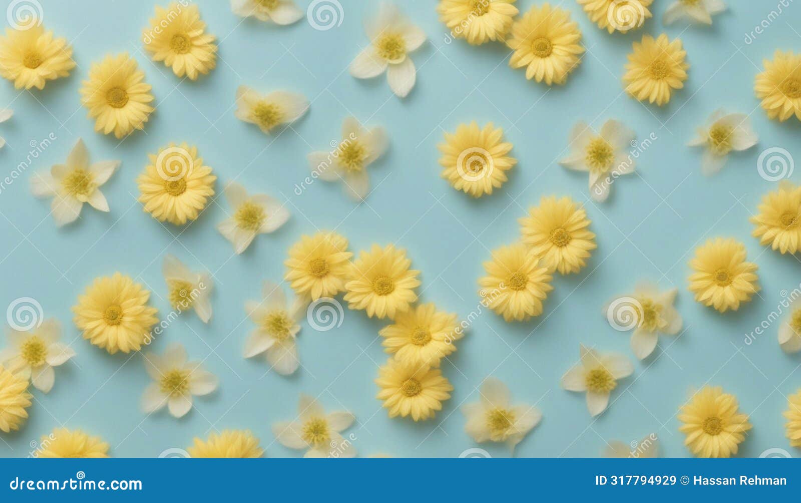 Spiral Notebook or Spring Notebook in Unlined Type and Yellow Flowers ...