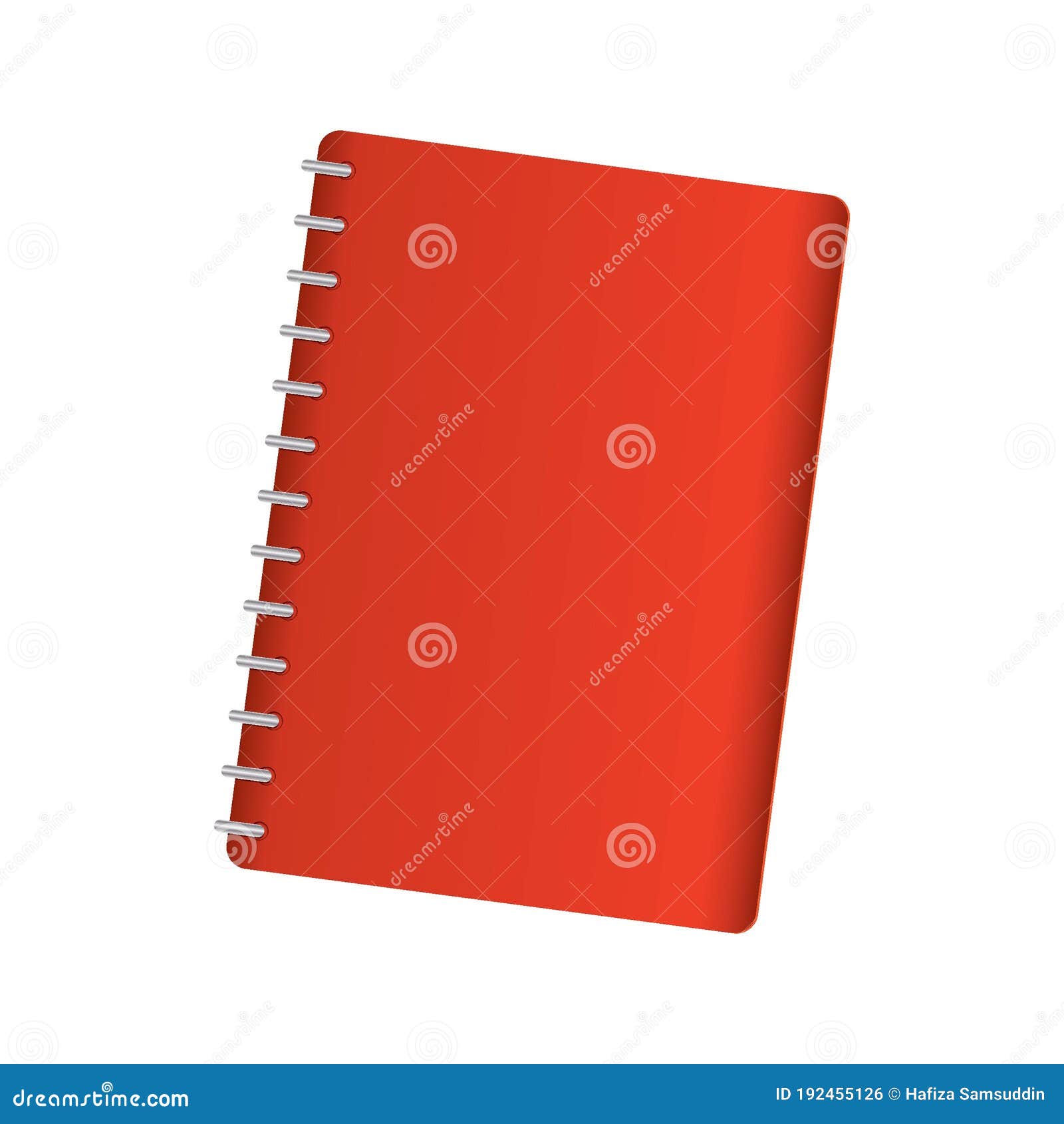 Spiral Notebook. Vector Illustration Decorative Design Stock Vector ...